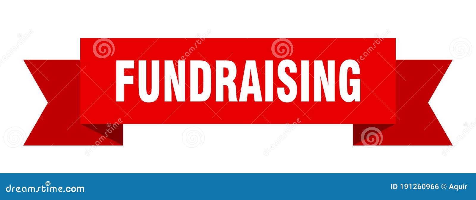 Fundraising ribbon. stock vector. Illustration of element - 191260966