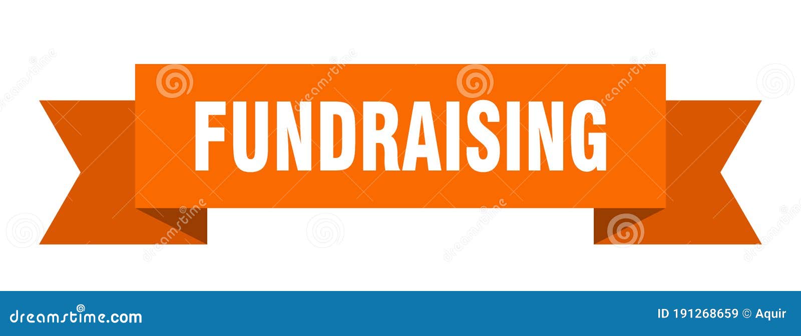 Fundraising ribbon. stock vector. Illustration of peeler - 191268659