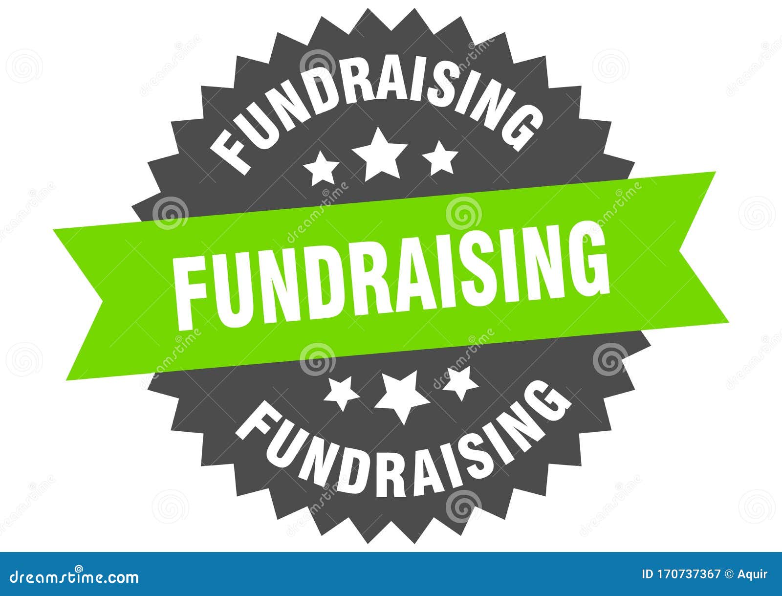 Fundraising Sign. Fundraising Circular Band Label. Fundraising Sticker ...