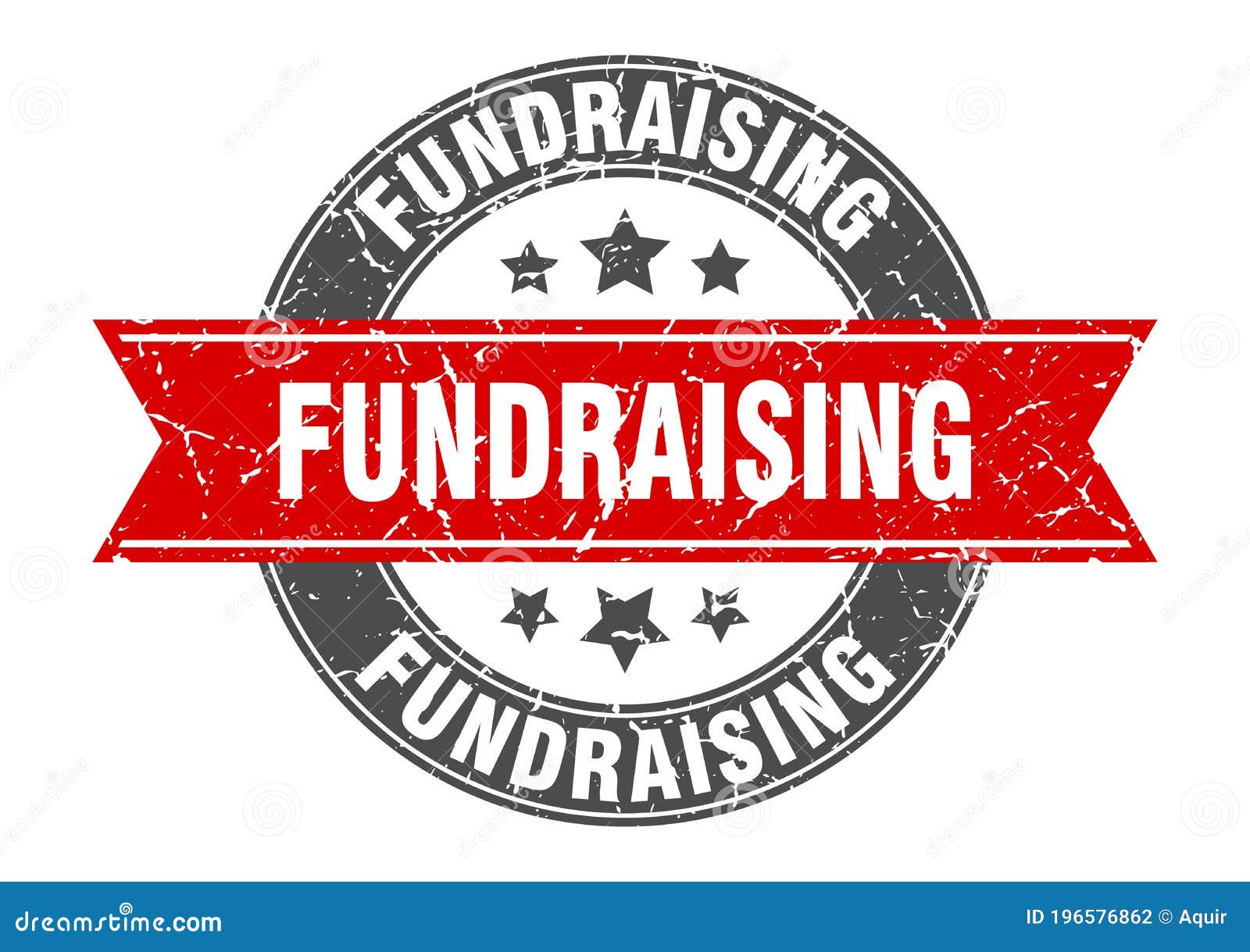 Fundraising stamp stock vector. Illustration of seal - 196576862