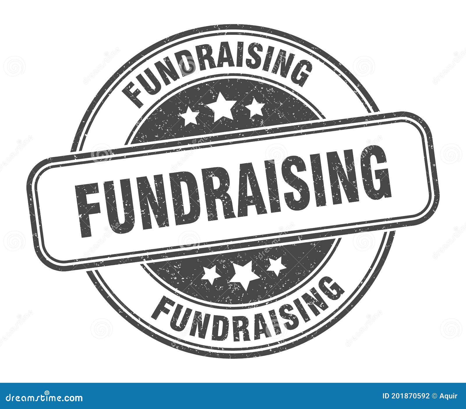 Fundraising Stamp. Fundraising Round Grunge Sign Stock Vector ...