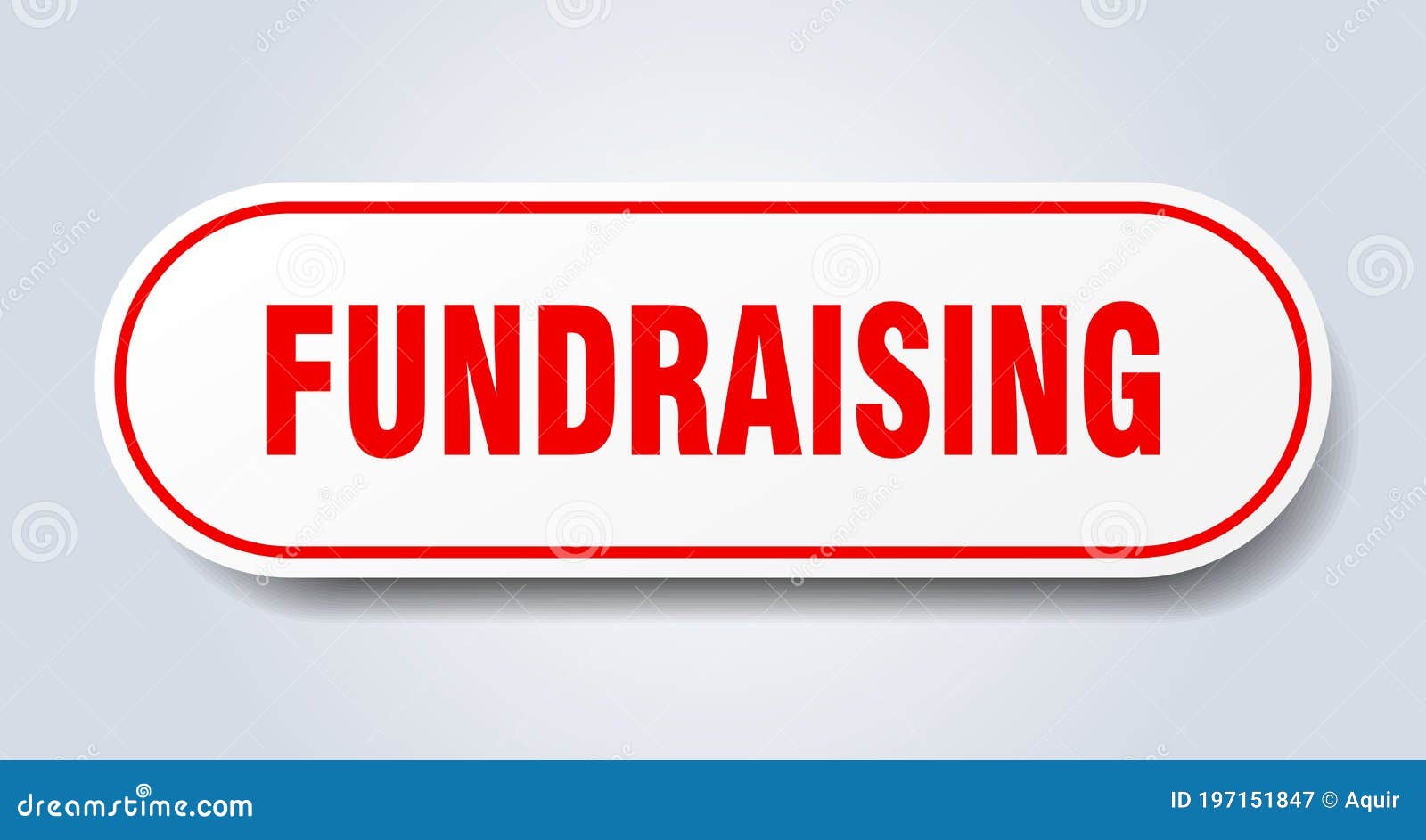 Fundraising sticker. stock vector. Illustration of sticker - 197151847