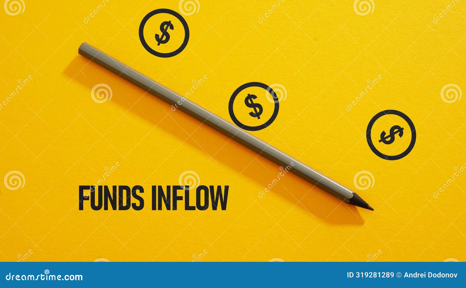 Funds Inflow is Shown Using the Text Stock Image - Image of return ...