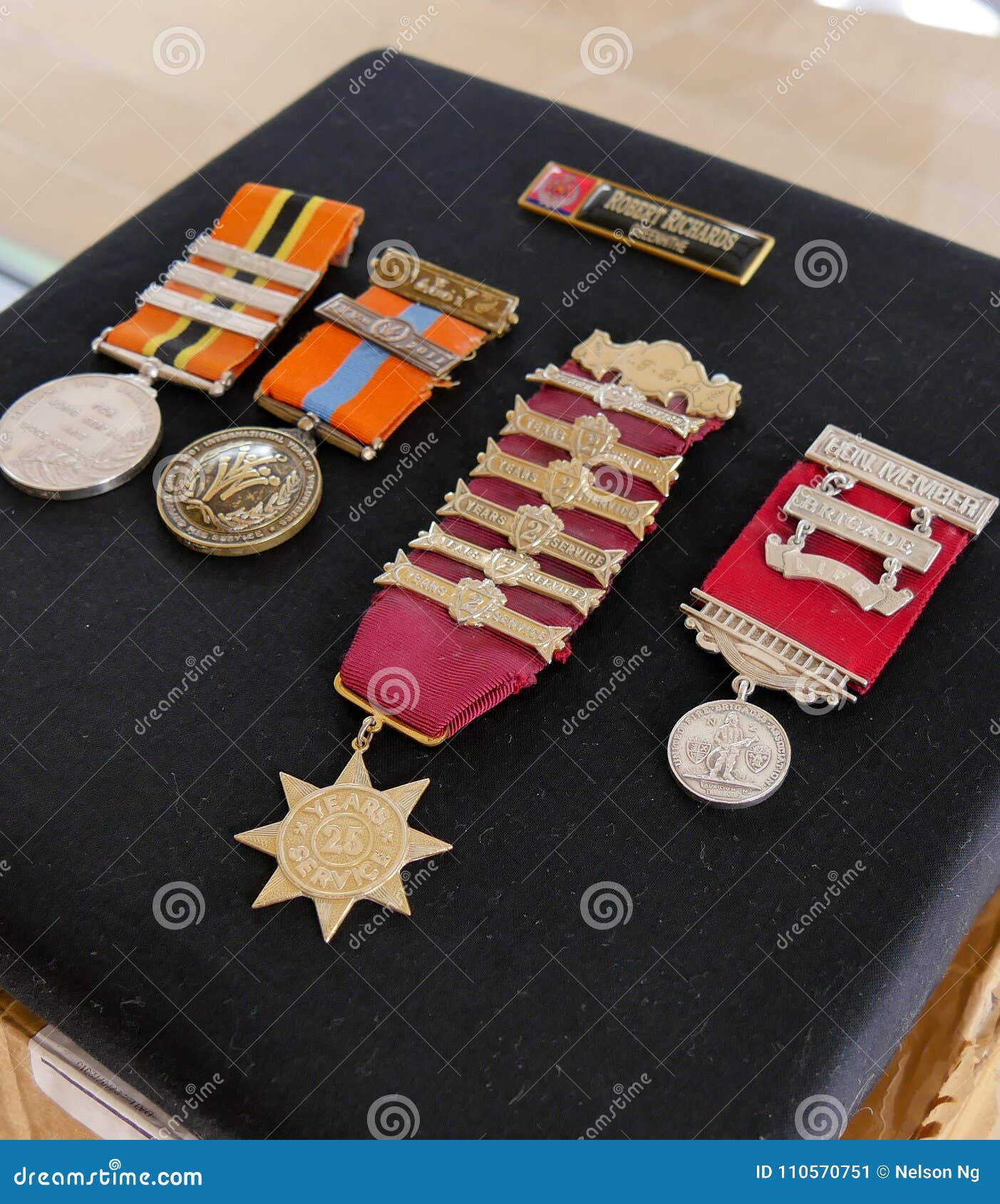 Funeral with Fireman, Fire Brigade, Fire Engine As Guard of Honor Stock ...