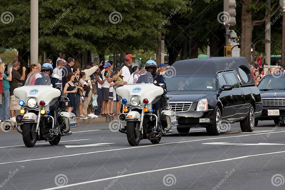 Funeral Procession for Senator Kennedy Editorial Image - Image of ...
