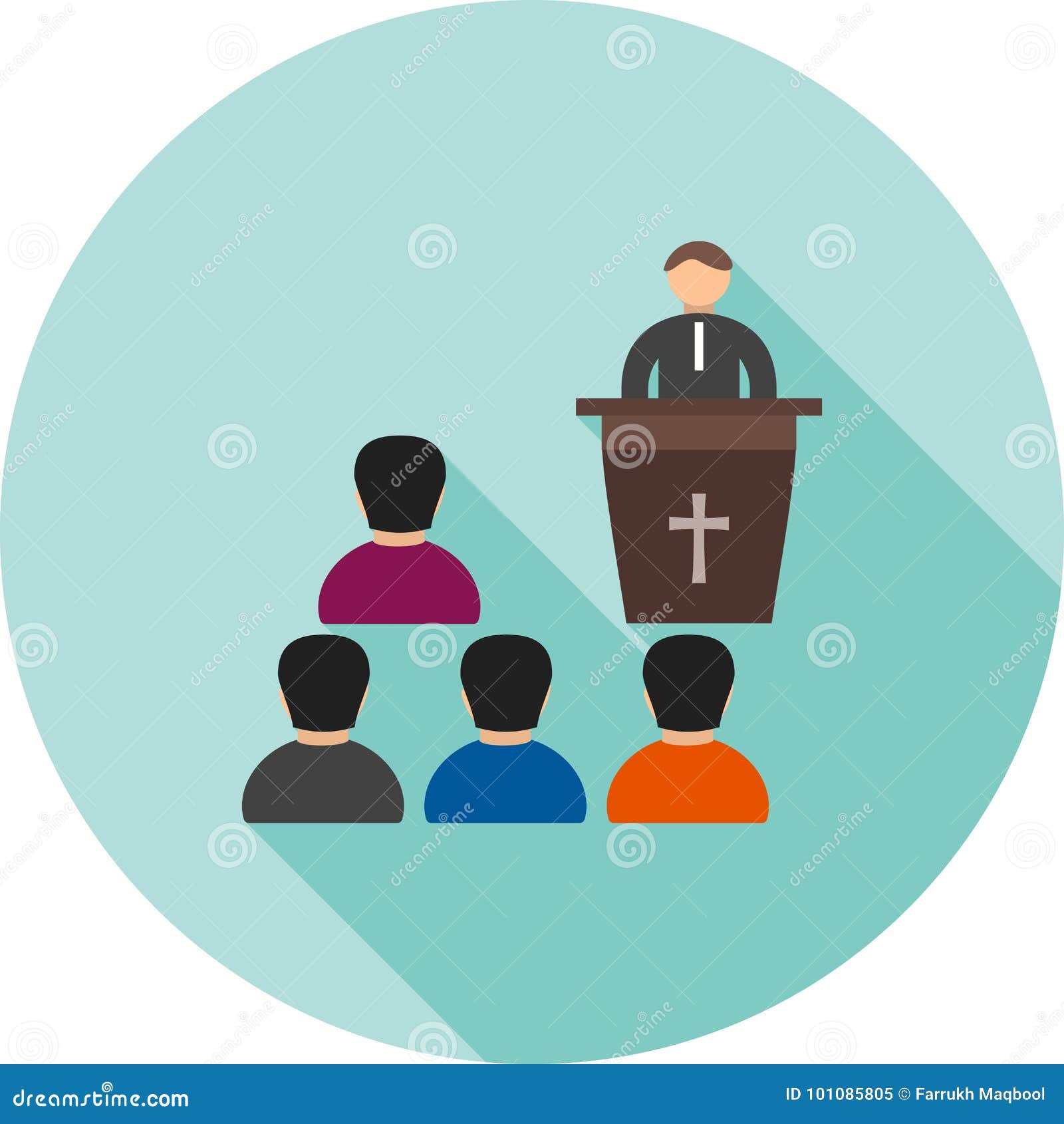 Sermon Icon Vector From Funeral Collection. Thin Line Sermon Outline ...