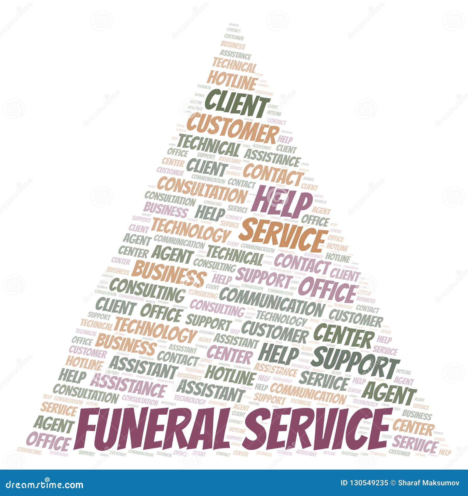 Funeral Service Word Cloud. Stock Illustration - Illustration of ...
