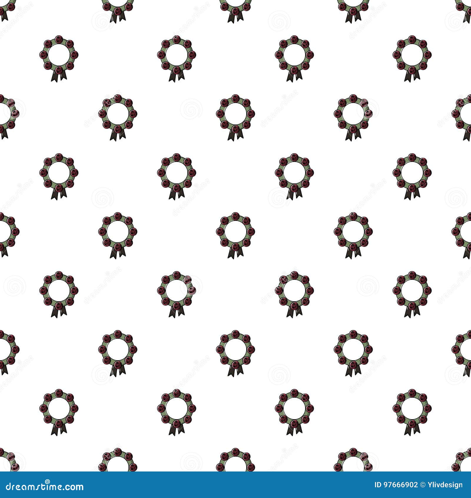 Funeral Set Pattern Cartoon Vector | CartoonDealer.com #79235683