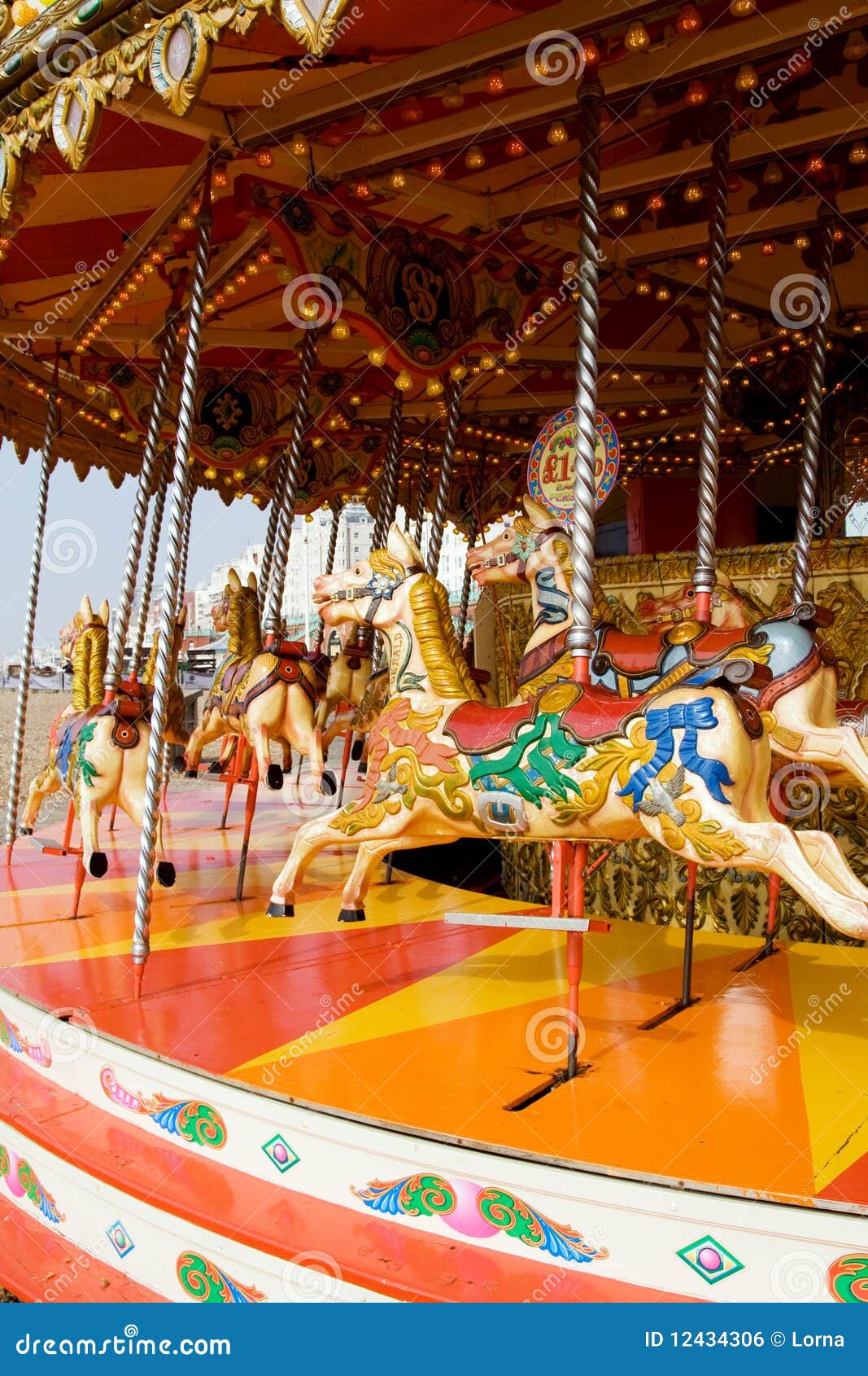 Funfair Horse Carousel Stock Photography | CartoonDealer.com #12434306