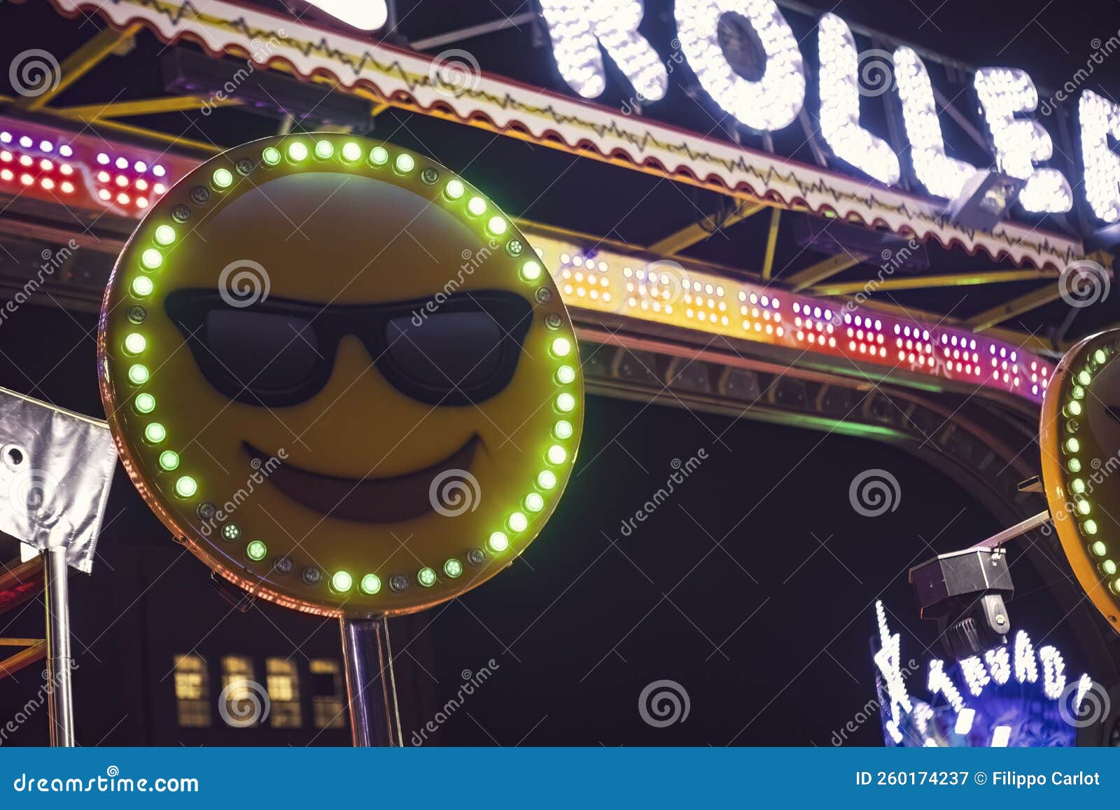 Funfair Lights Detail at Night Stock Image - Image of enjoyment ... Funfair Lights Detail at Night Stock Image - Image of enjoyment ...