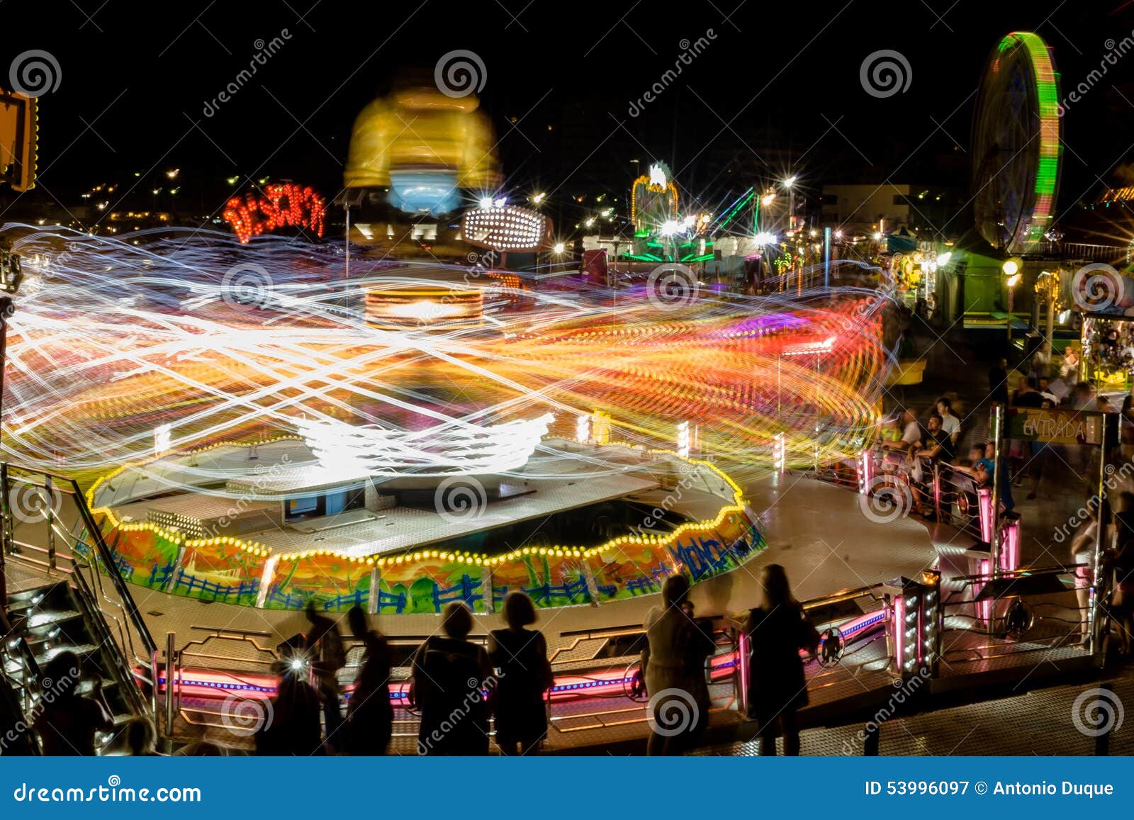 Funfair editorial photography. Image of event, colorful - 53996097