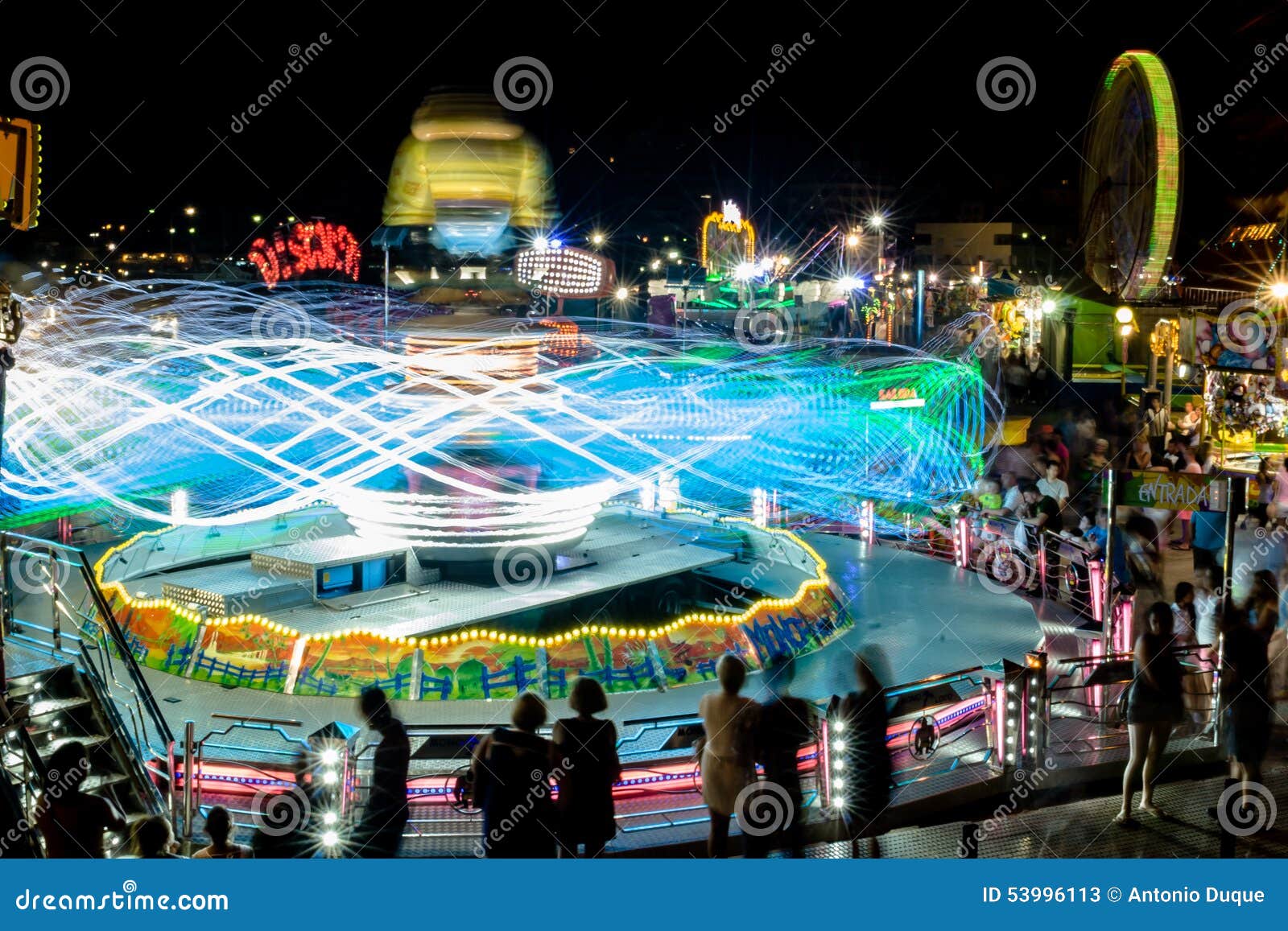 Funfair editorial stock photo. Image of entertainment - 53996113