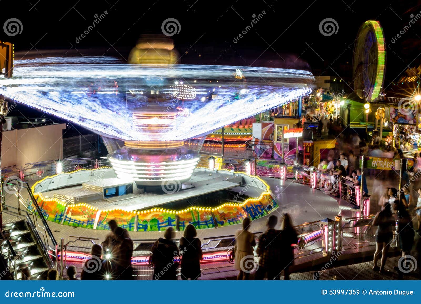 Funfair editorial stock image. Image of wheel, attraction - 53997359