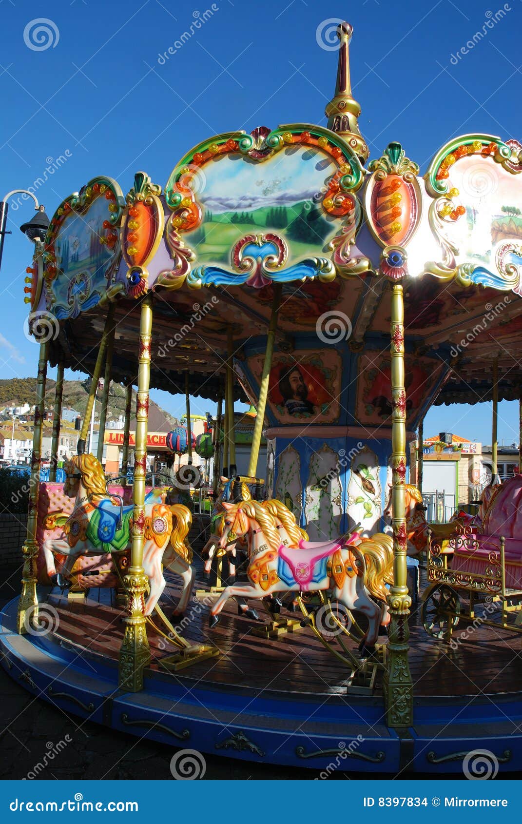 Funfair ride stock photo. Image of amusement, fairground - 8397834