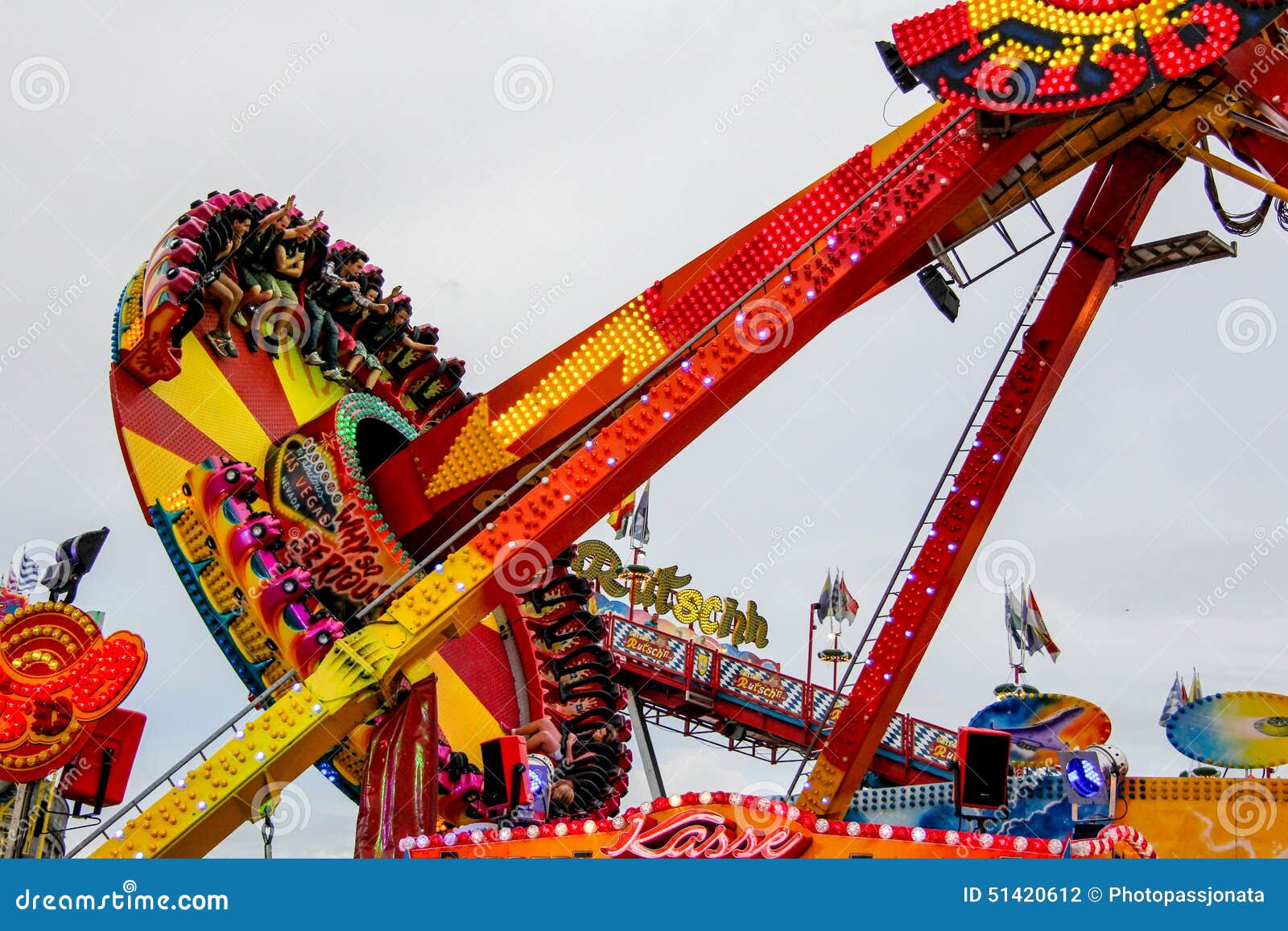 Funfair Volksfest Germany editorial photography. Image of play - 51420612