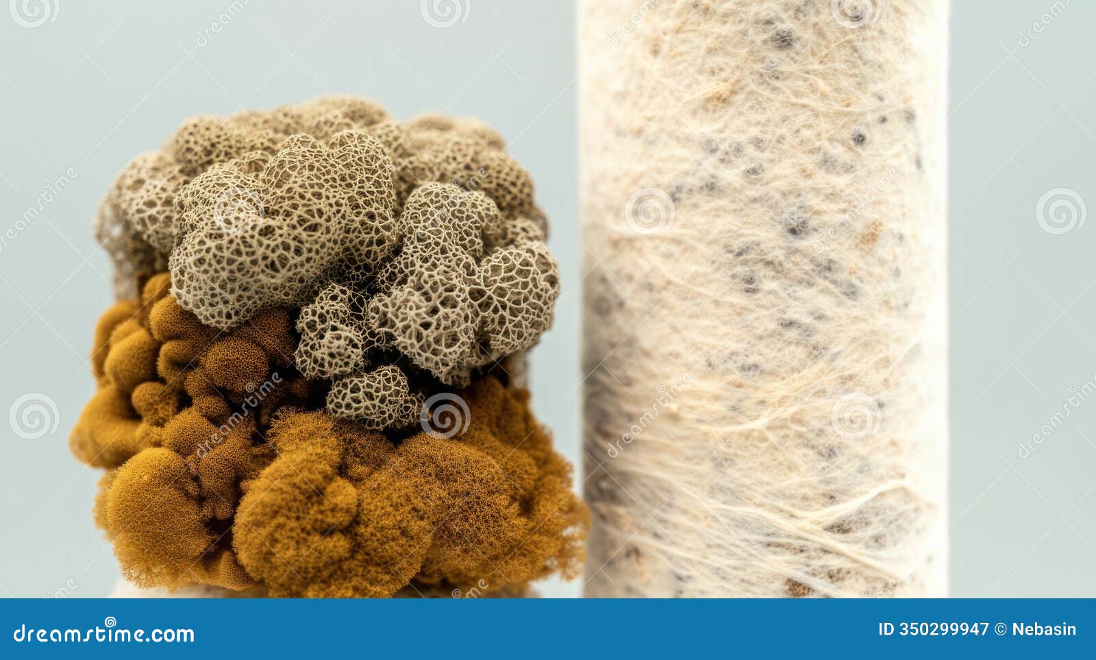 Fungal Growth and Mycelium Experiment in Laboratory Setting Stock ...