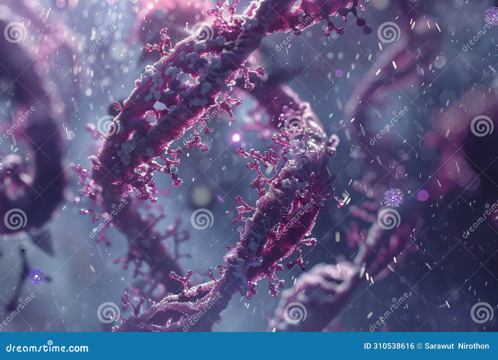 Fungal Growth and Spore Release, Exploring Microscopic Realms Stock ...