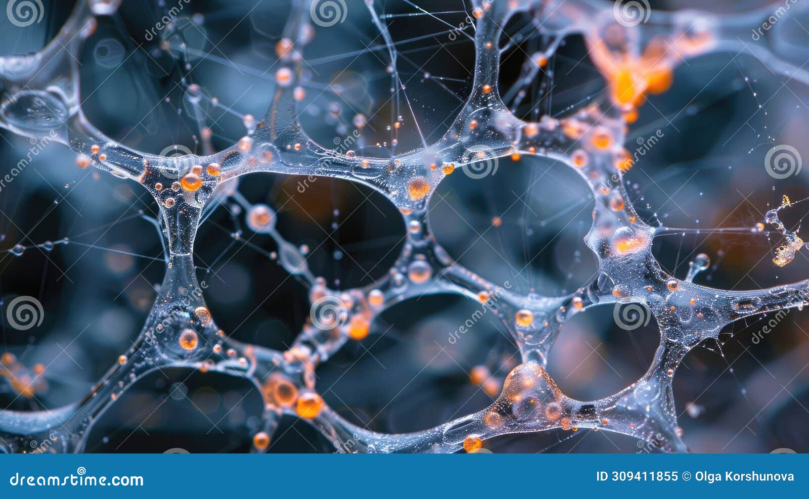 Fungal Mycelium Network Expanding on Nutrient Agar Stock Image - Image ...