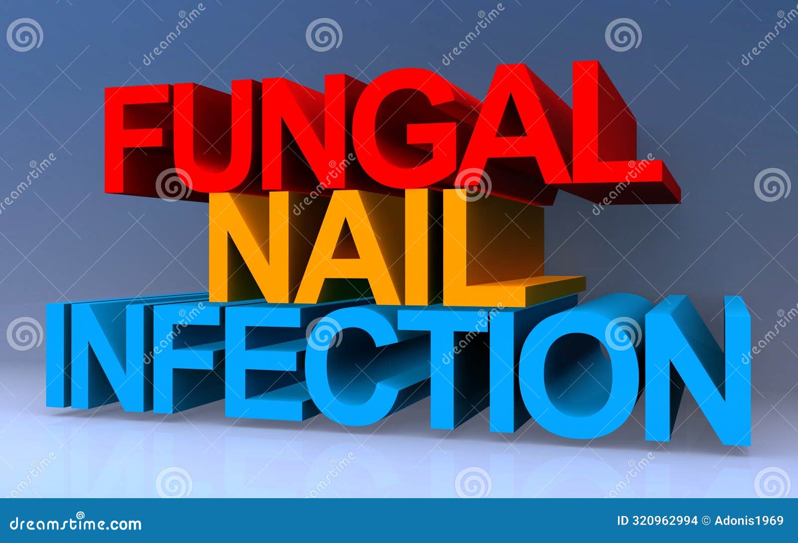 Fungal Nail Infection On Blue Stock Photography | CartoonDealer.com ...