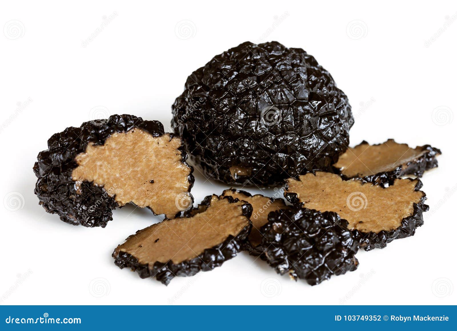 Funghi neri del tartufo fotografia stock. Immagine di olio - 103749352