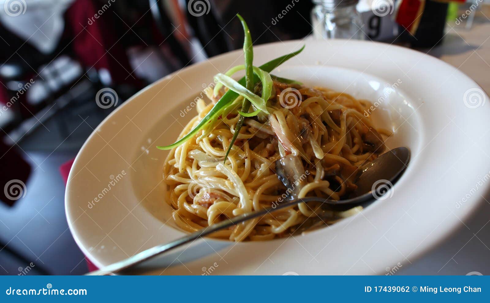 Funghi Pasta stock photo. Image of taste, creamy, chan - 17439062