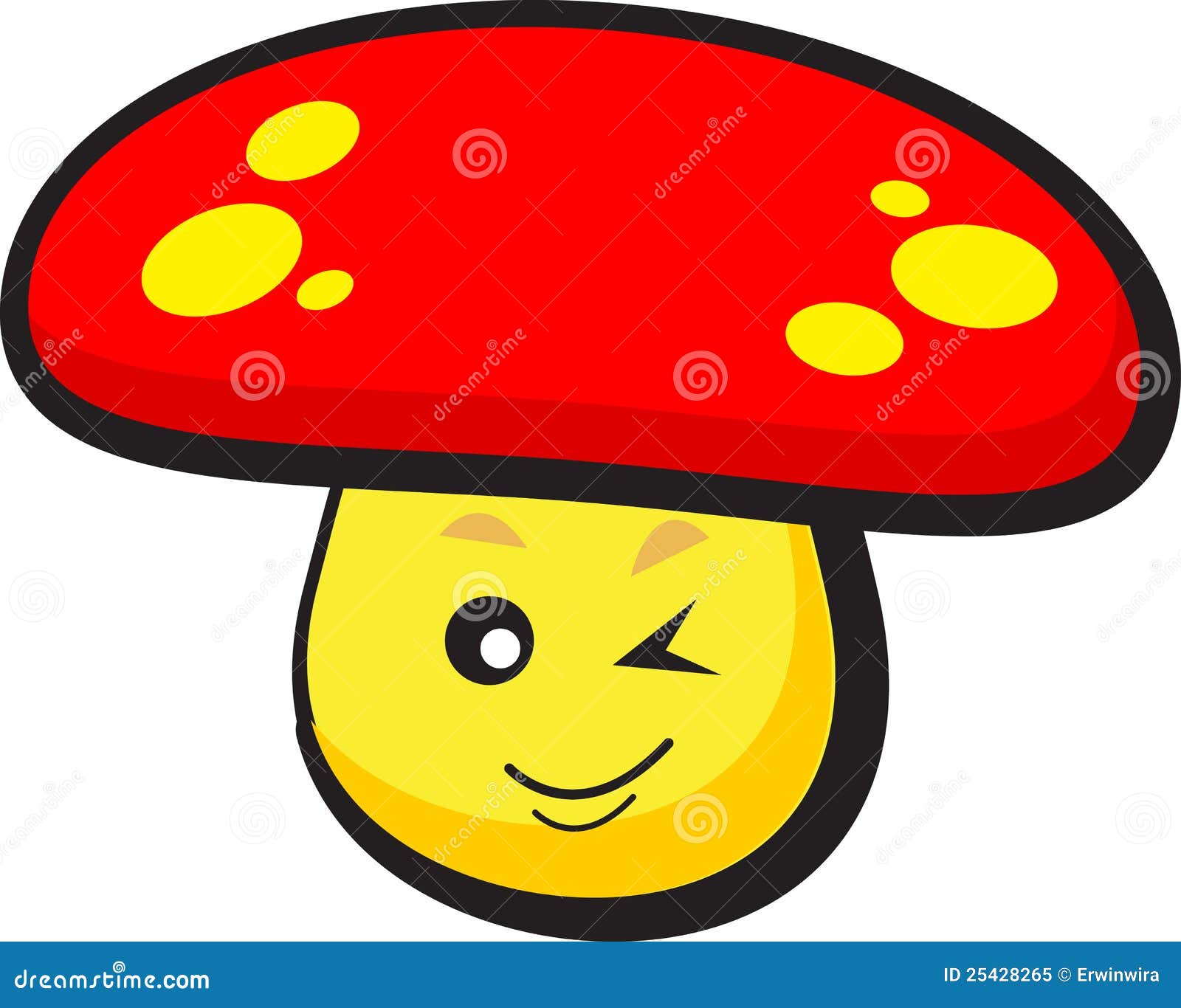 Fungo divertente illustrazione vettoriale. Illustrazione di nashville ...