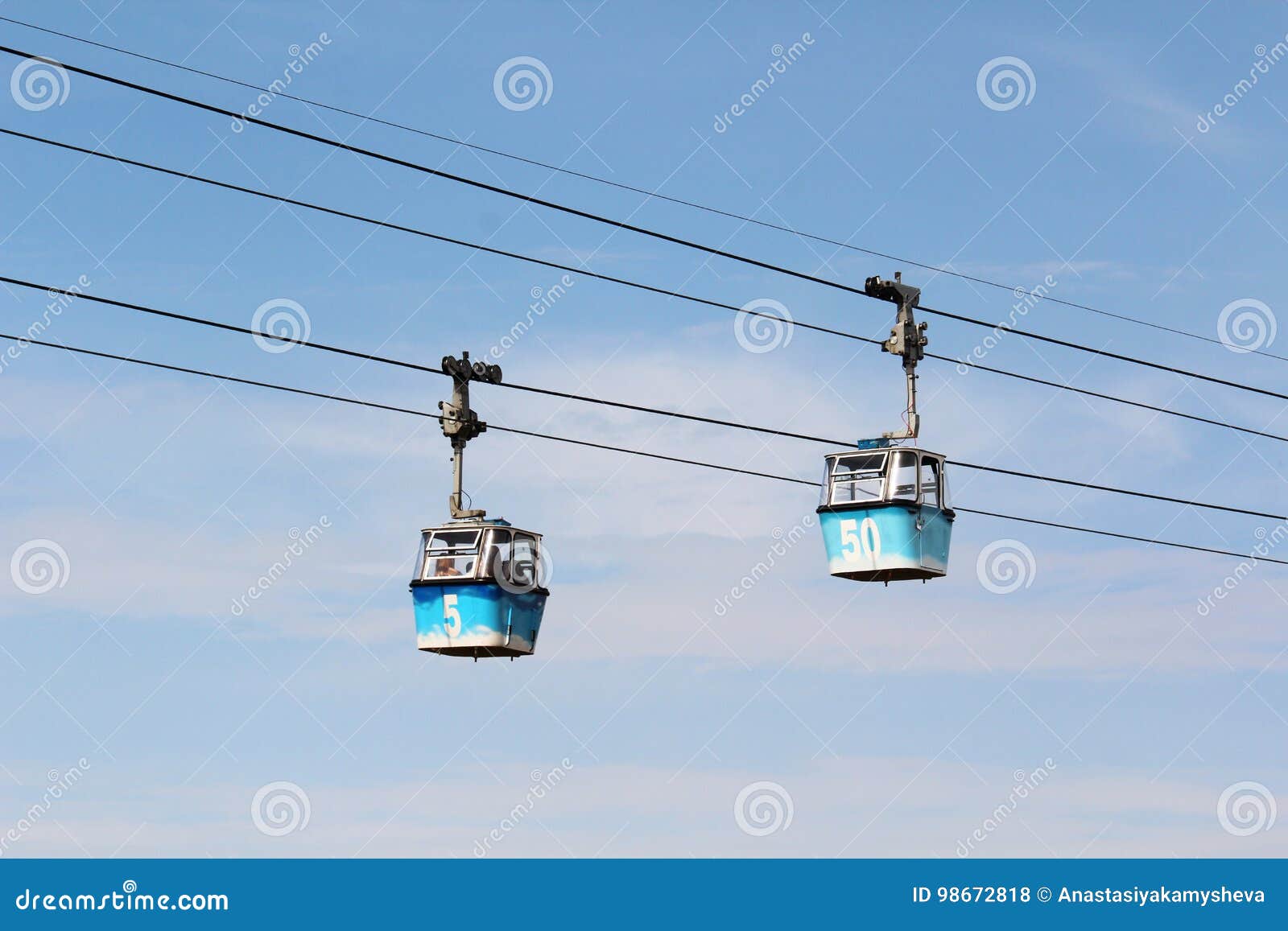 Funiculaire De Teleferico De Madrid, Espagne Photo stock - Image du ...