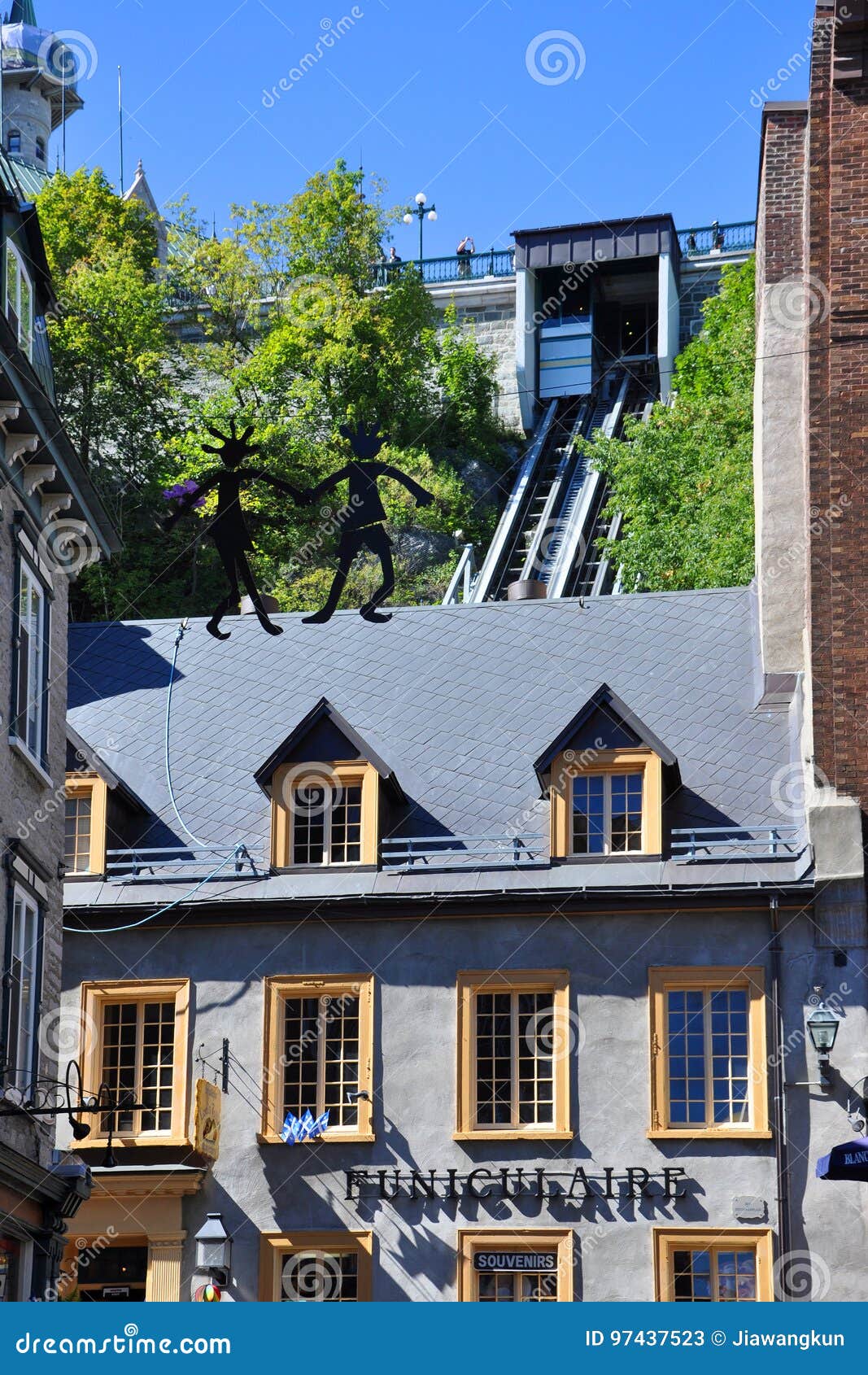 Funiculaire De Vieux Quebec City Photo stock éditorial - Image du ...