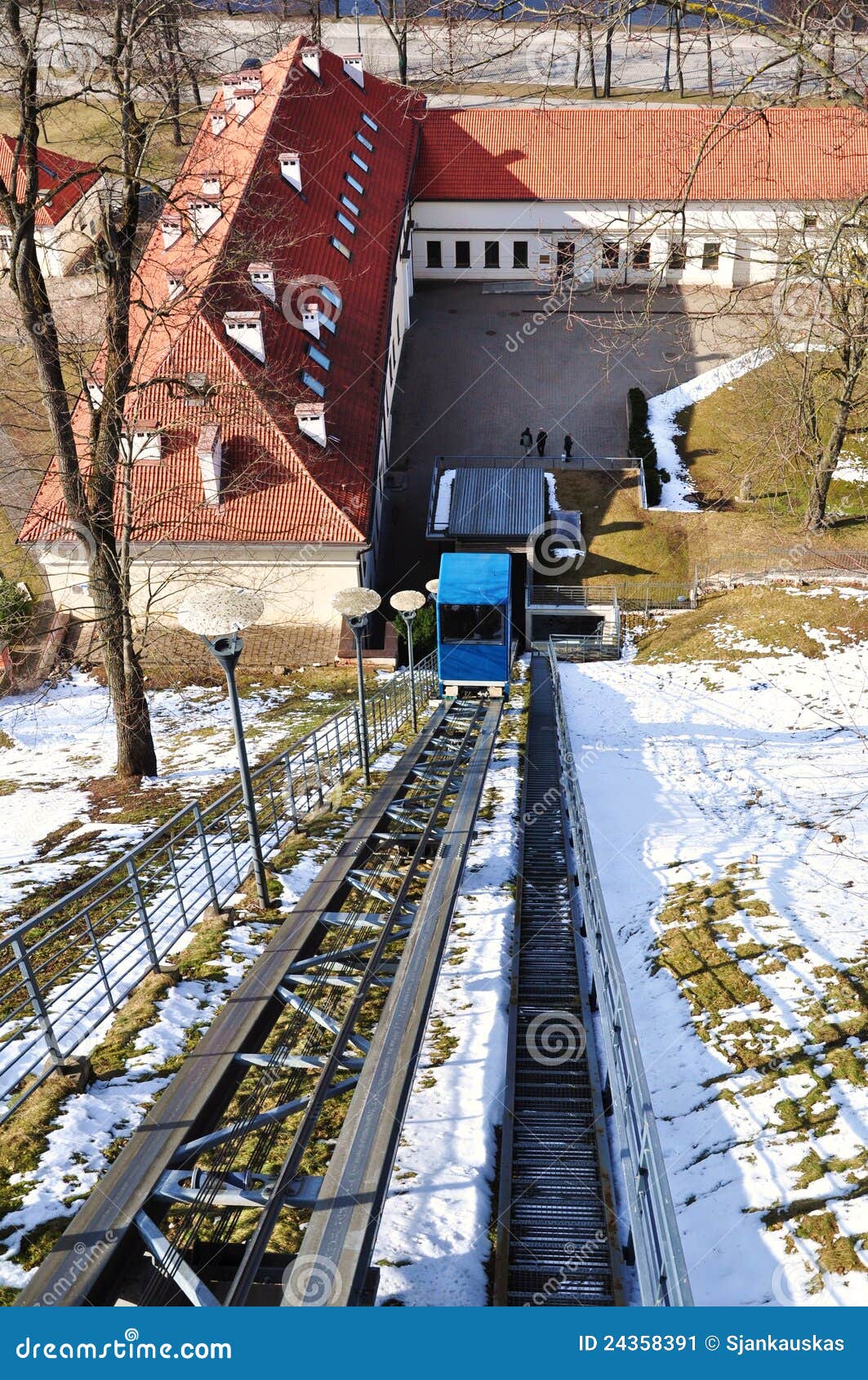 Funicular imagen de archivo. Imagen de vilnius, carril - 24358391