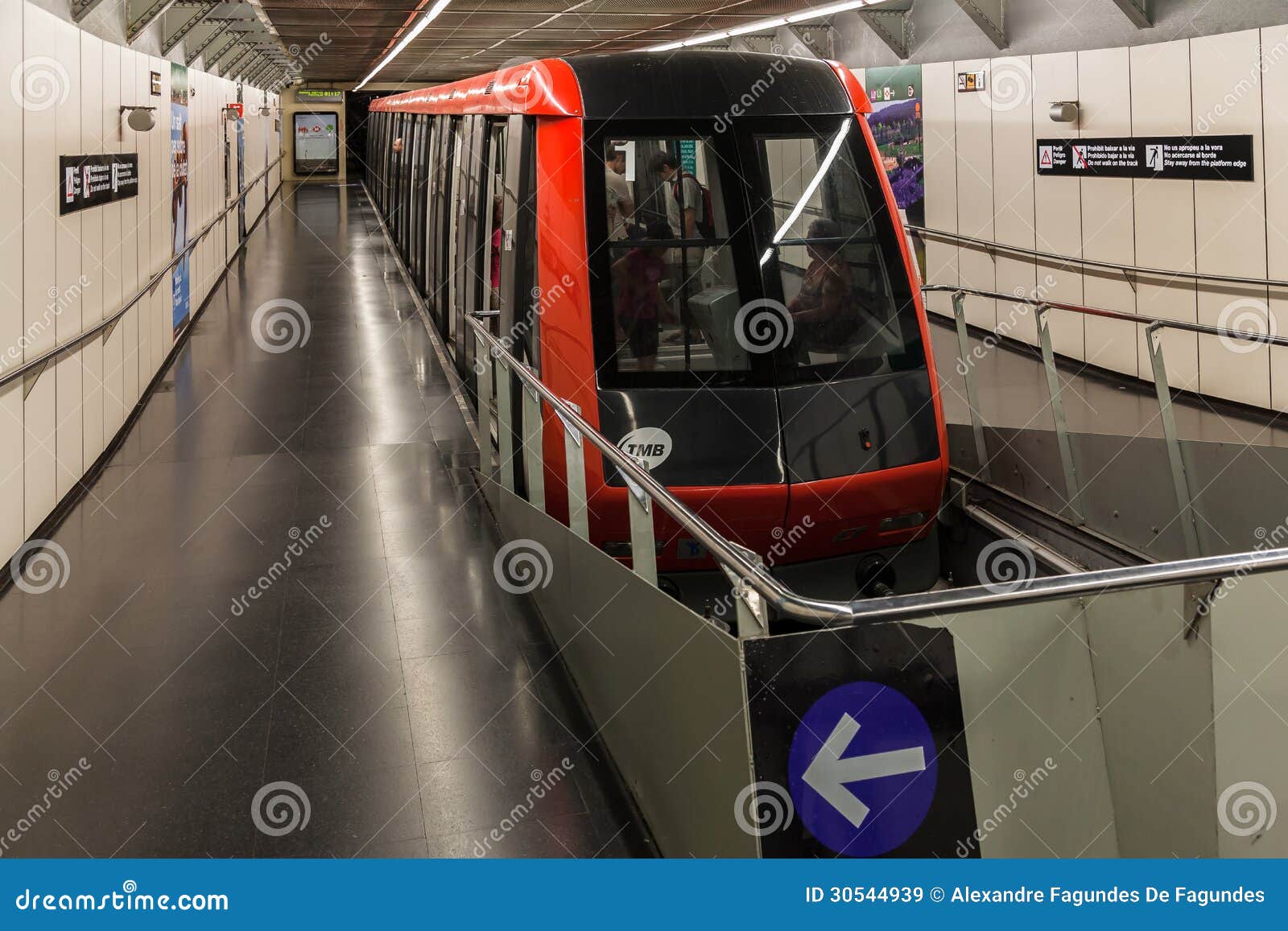 Funicular in Barcelona Spain Editorial Stock Image - Image of train ...