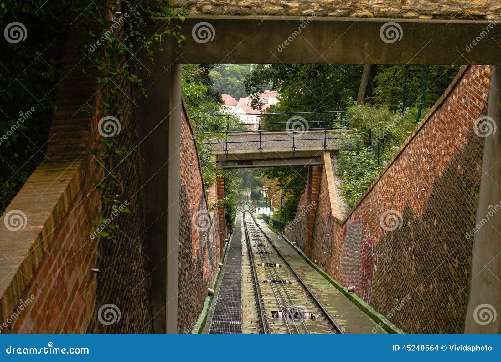 Funicular: cable railway stock photo. Image of landmark - 45240564