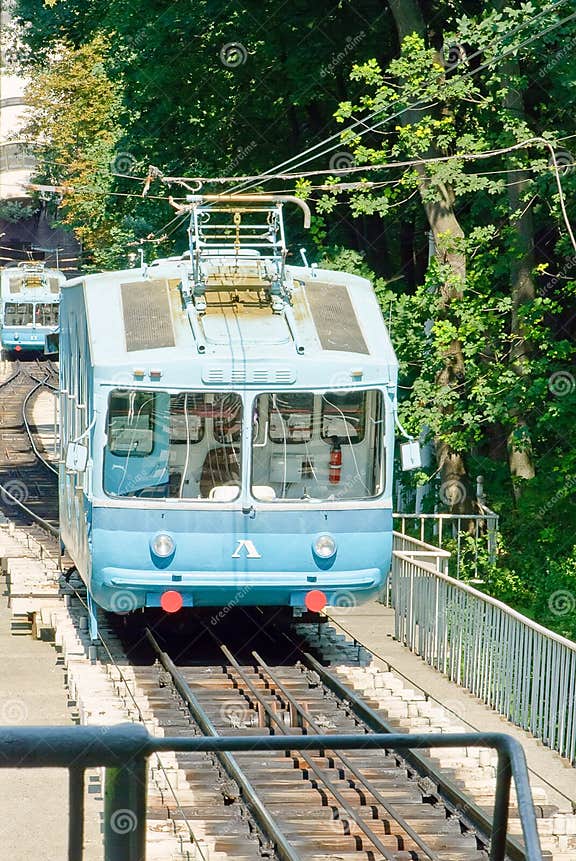 Funicular coach stock image. Image of capital, route - 15893561