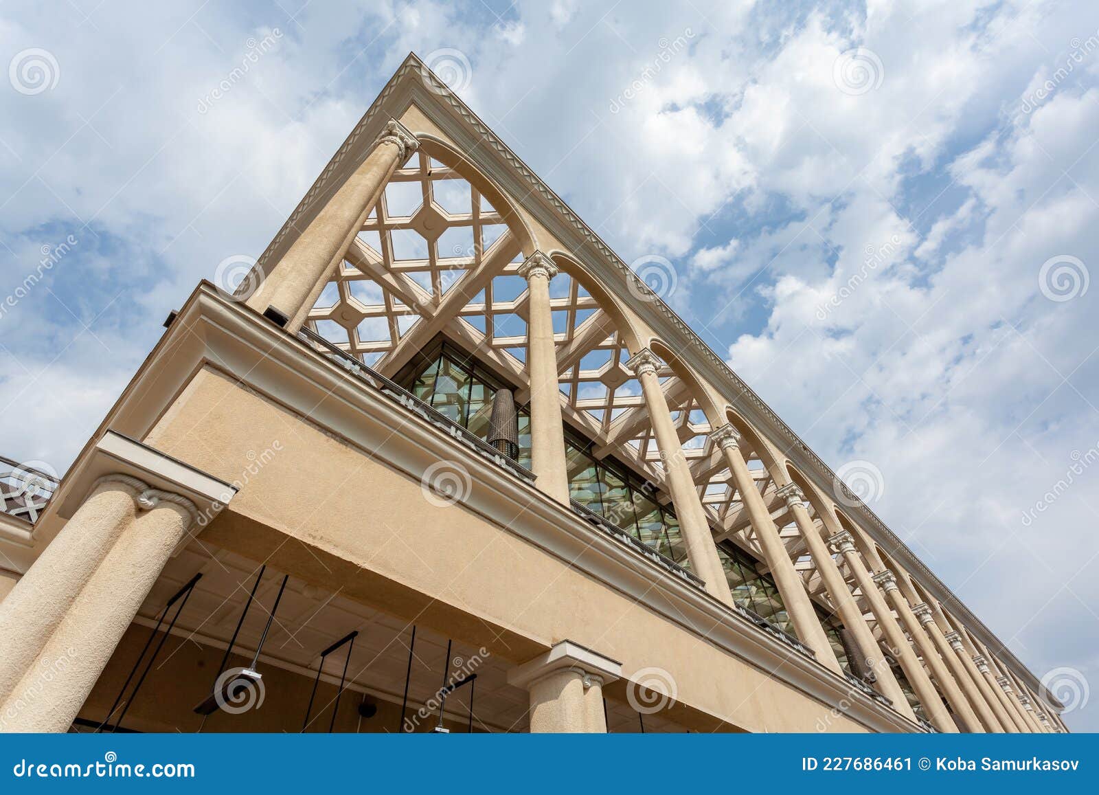 Funicular Complex in Mtatsminda Park Consisting of Restaurants and the ...