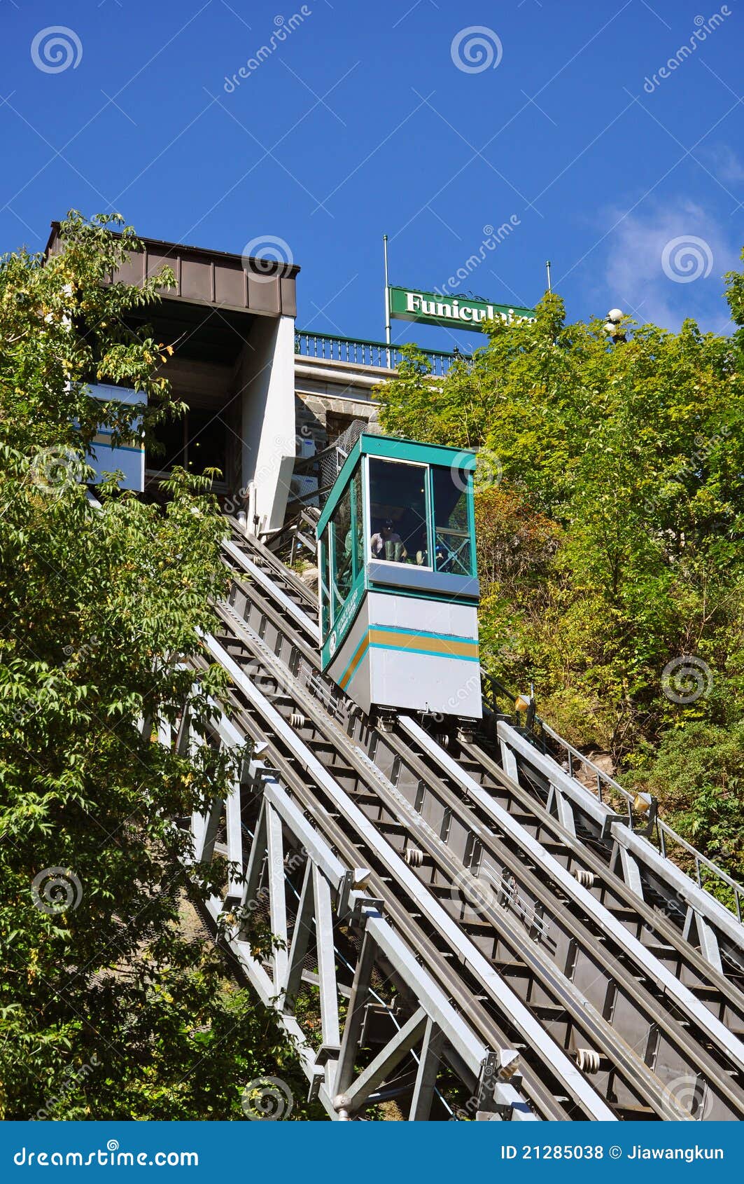 Funicular De Quebec City Velho Foto de Stock Editorial - Imagem de ...