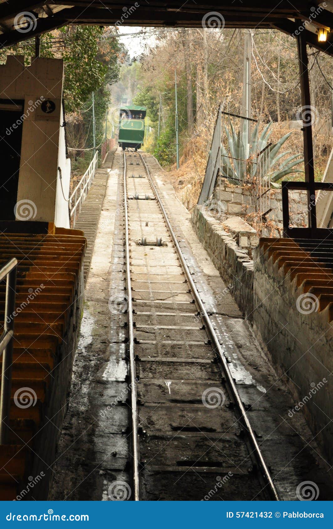 Funicular De Santiago De Chile Foto de archivo - Imagen de subida ...
