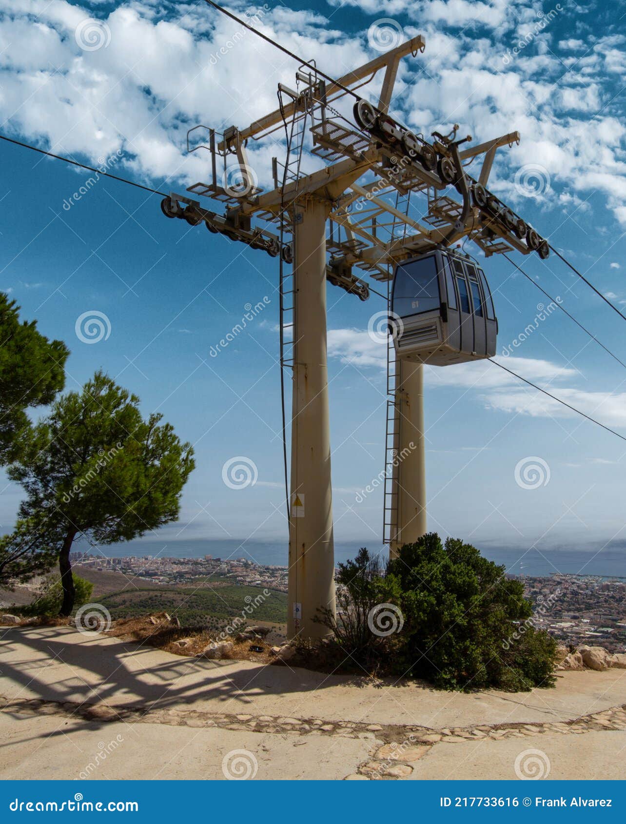 Funicular on a Hill Overlooking the City Stock Photo - Image of economy ...
