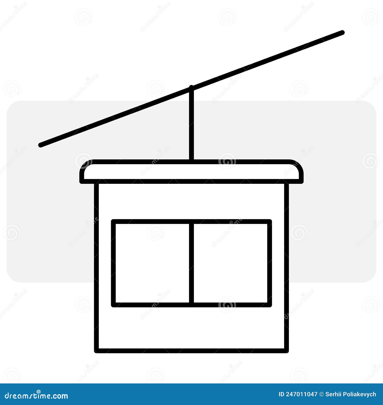 Funicular Icon. Design Element. Vector Illustration. Stock Image Stock ...
