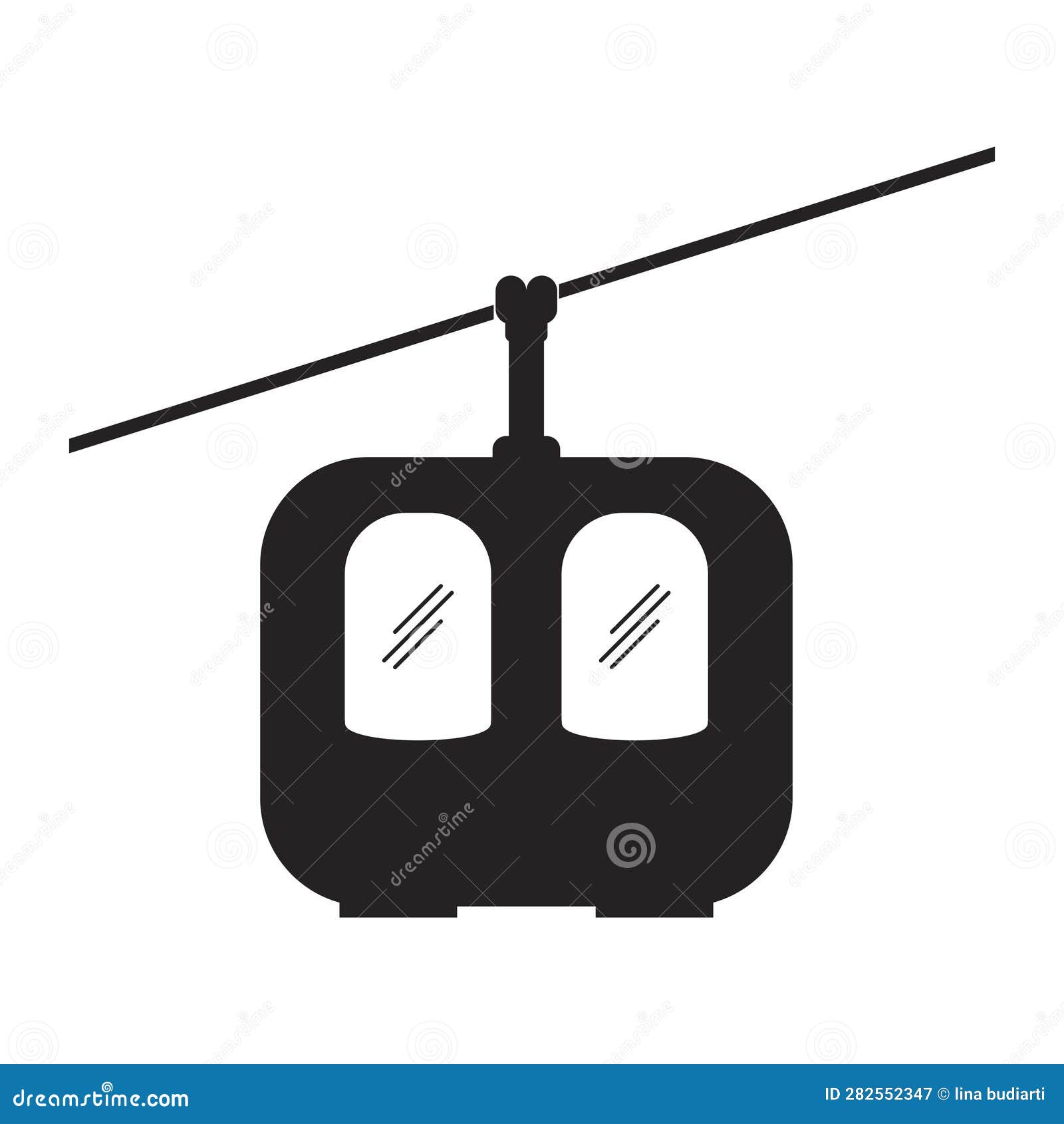 Funicular icon stock vector. Illustration of funicular - 282552347