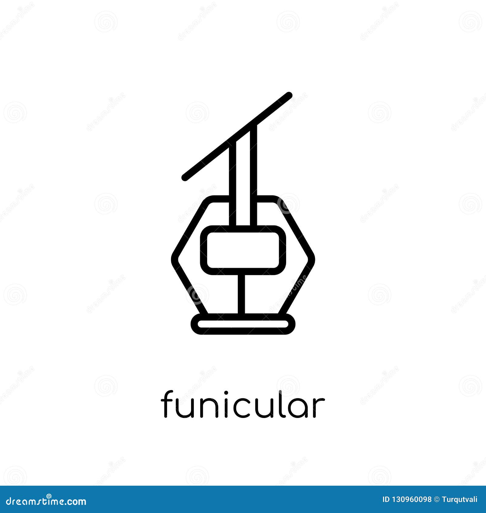 Funicular Icon From Summer Collection. Vector Illustration ...