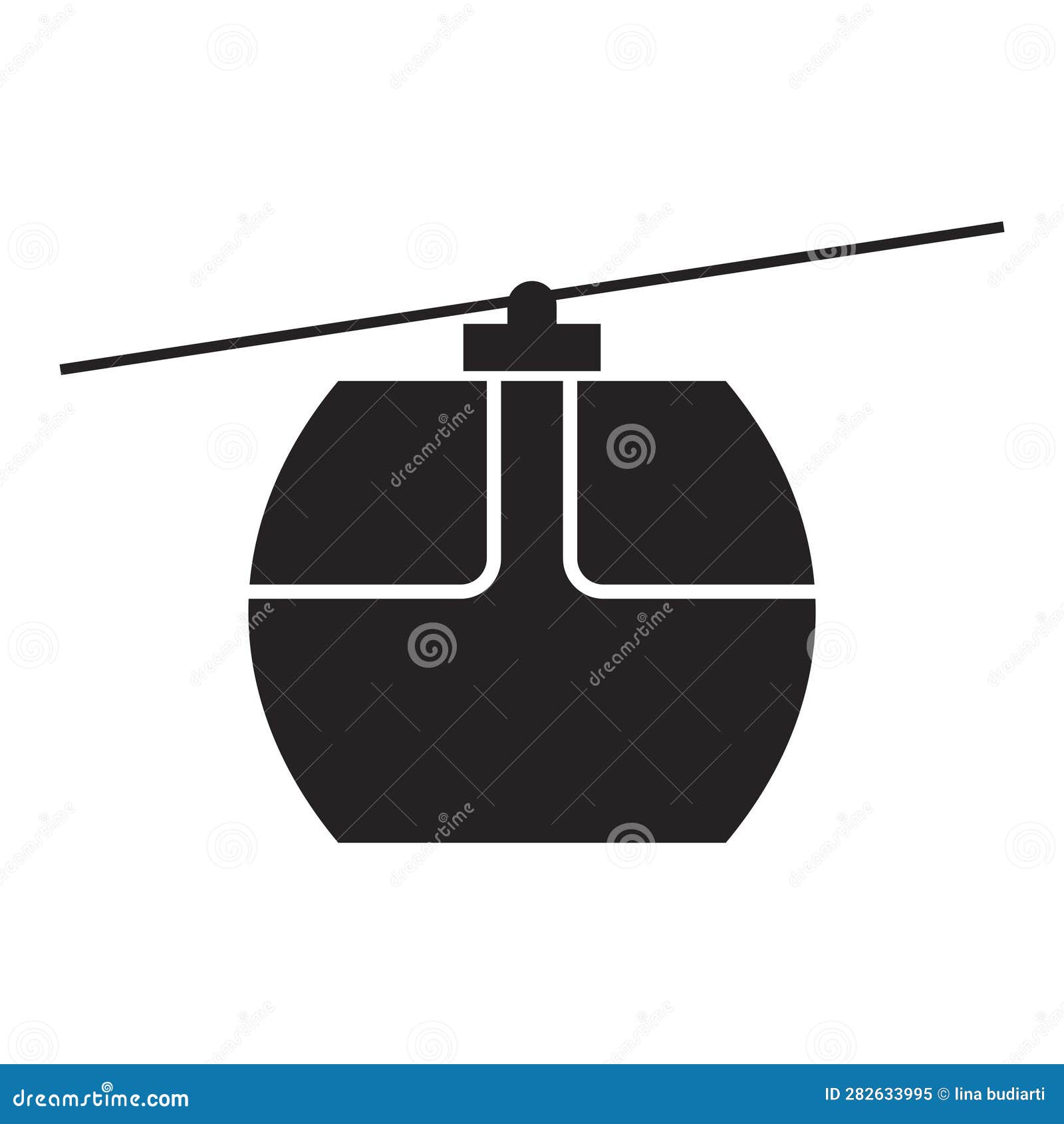 Funicular icon stock vector. Illustration of travel - 282633995