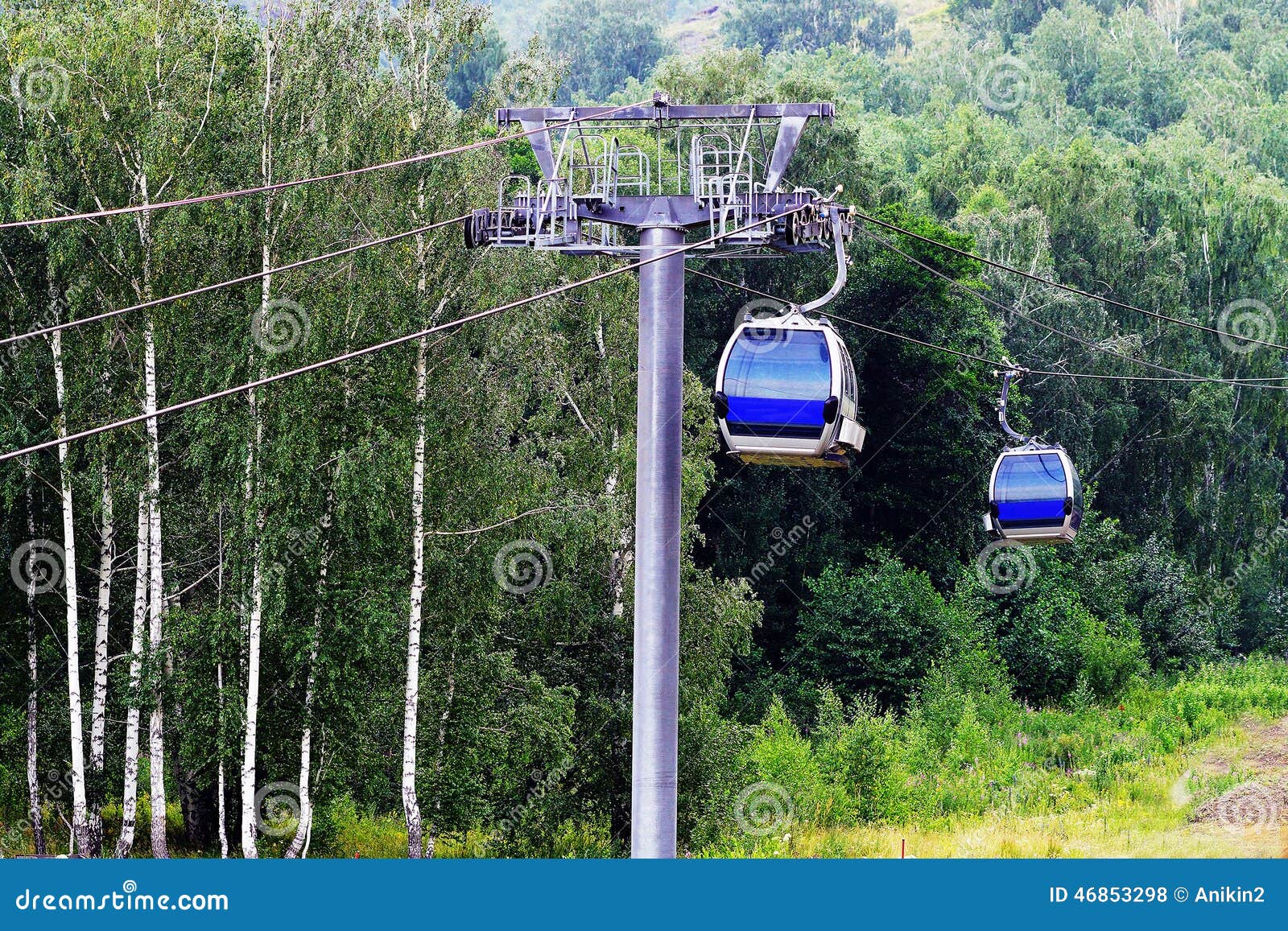 The Ropes Of The Funicular Leading To Sugar Mountain In Rio De Janeiro ...
