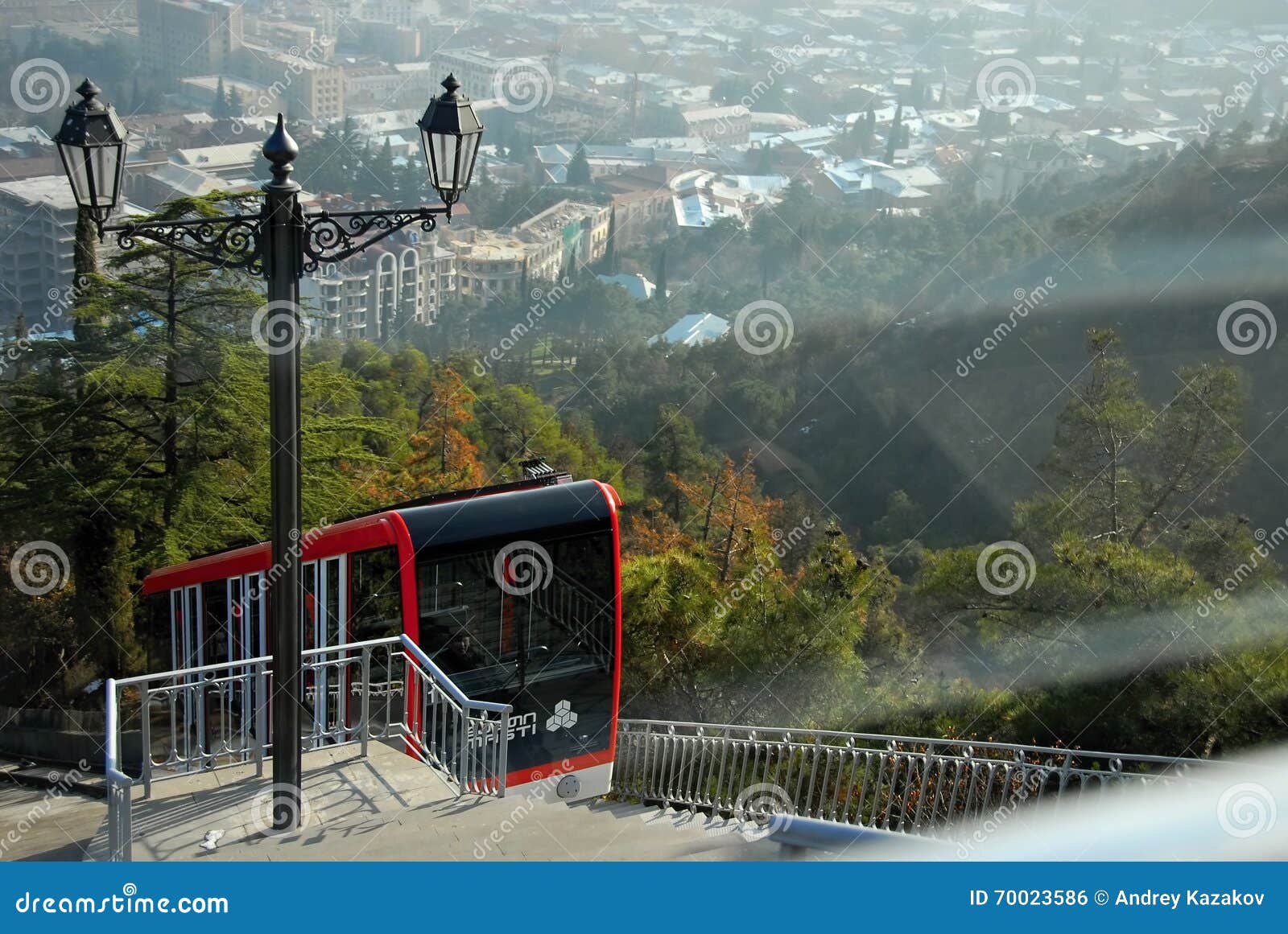 Funicular on the mountain editorial photo. Image of france - 70023586