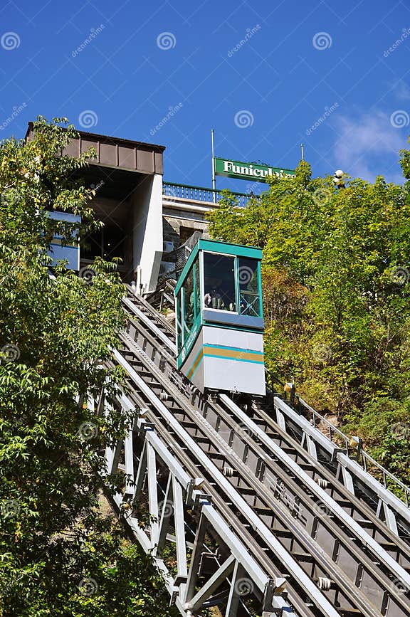 Funicular of Old Quebec City, Canada Editorial Stock Photo - Image of ...