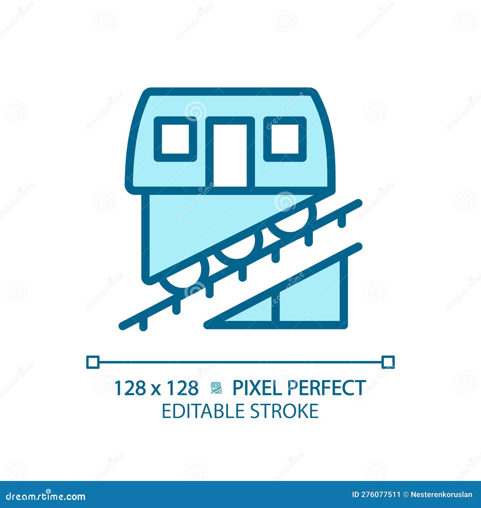 Funicular Pixel Perfect Blue RGB Color Icon Stock Vector - Illustration ... Funicular Pixel Perfect Blue RGB Color Icon Stock Vector - Illustration ...