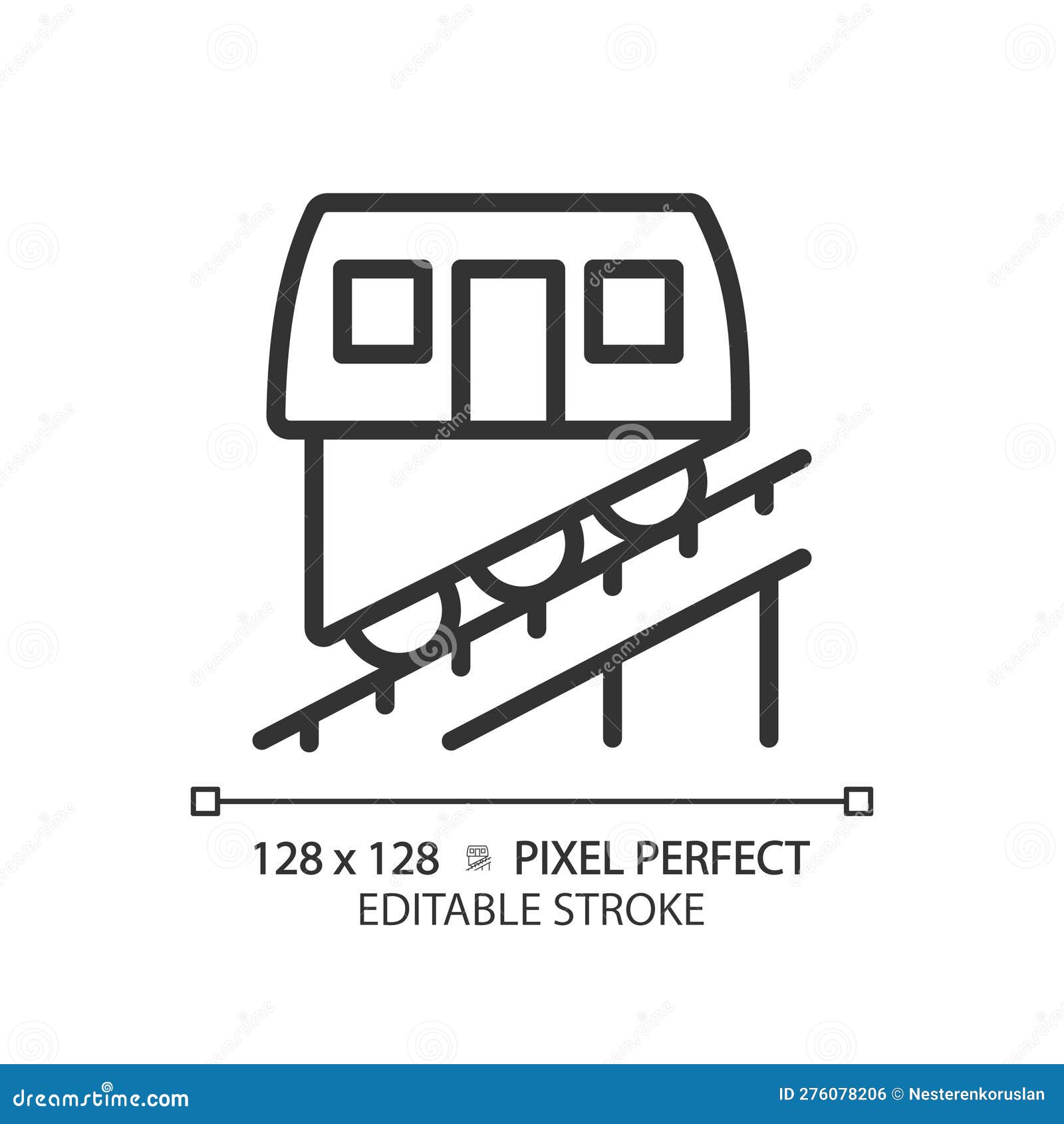 Funicular Pixel Perfect Linear Icon Stock Vector - Illustration of ... Funicular Pixel Perfect Linear Icon Stock Vector - Illustration of ...