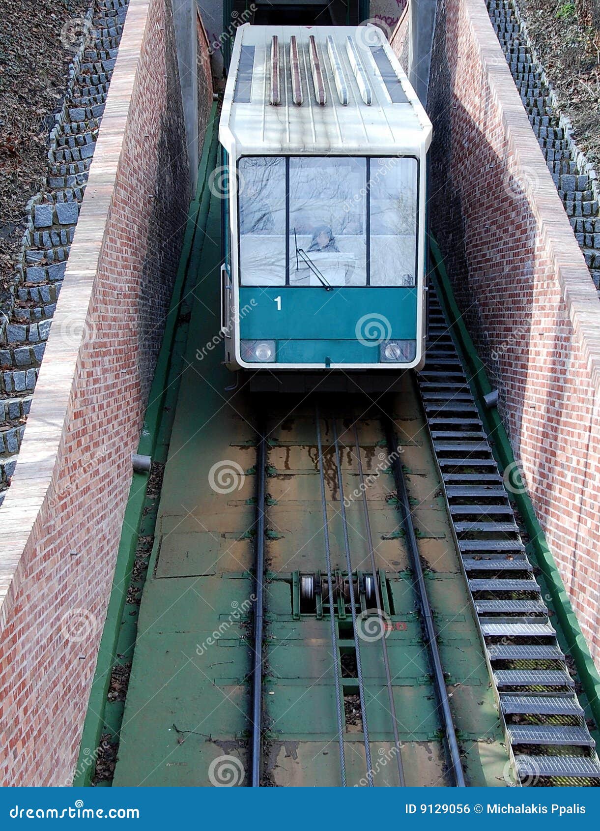 Funicular railway stock photo. Image of public, teleferic - 9129056