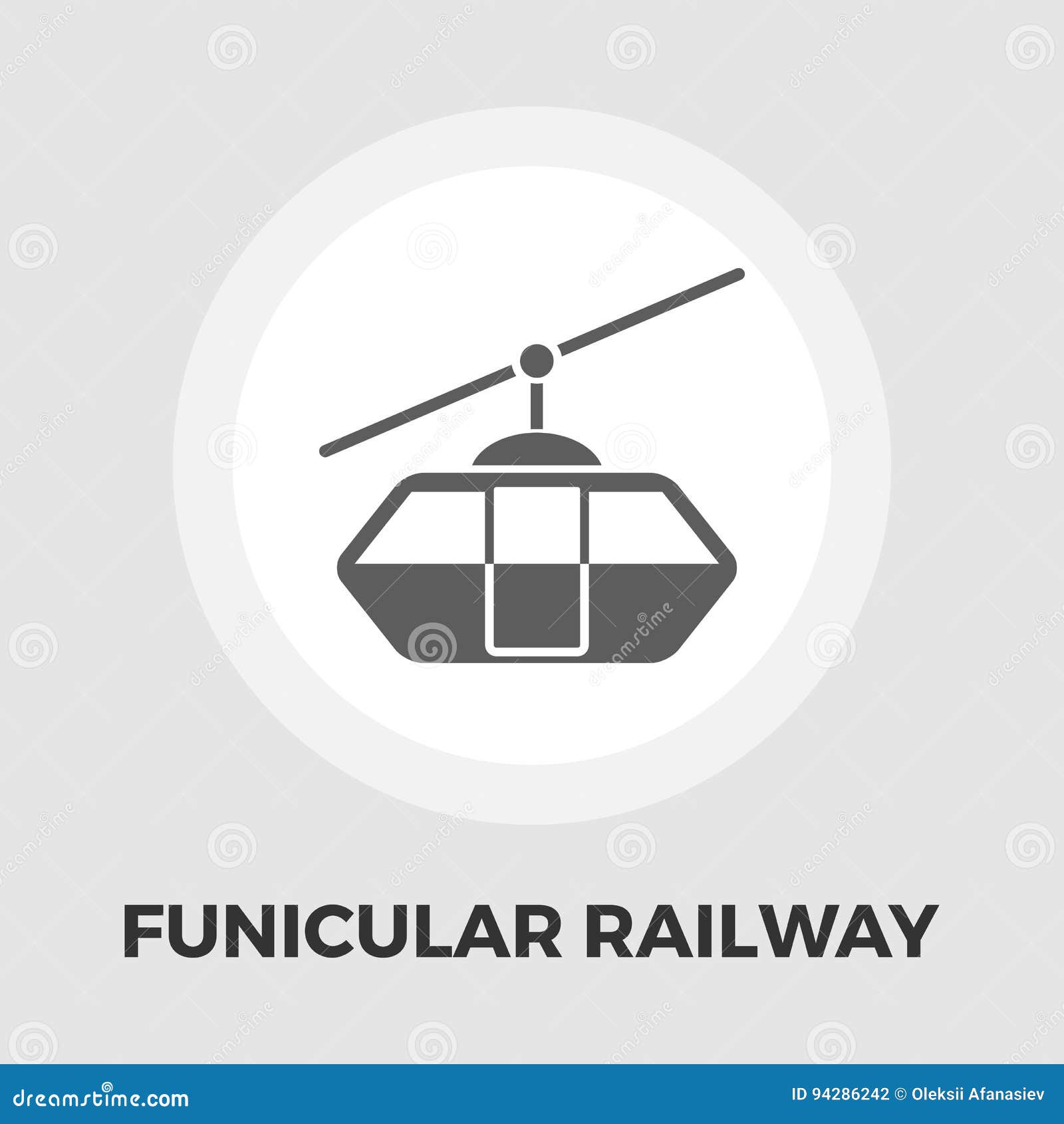 Funicular Railway Icon. Trendy Funicular Railway Logo Concept On ...