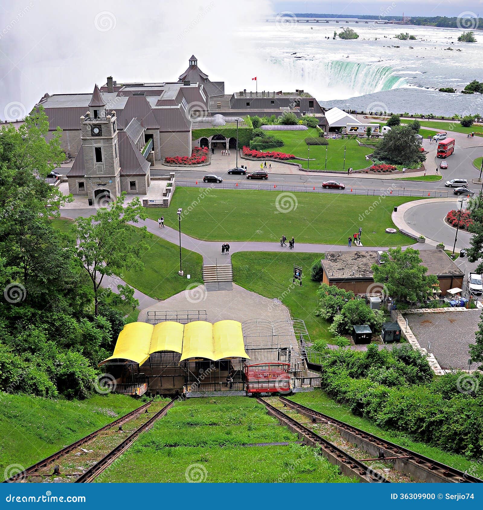 Funicular railway. editorial image. Image of clear, funicular - 36309900