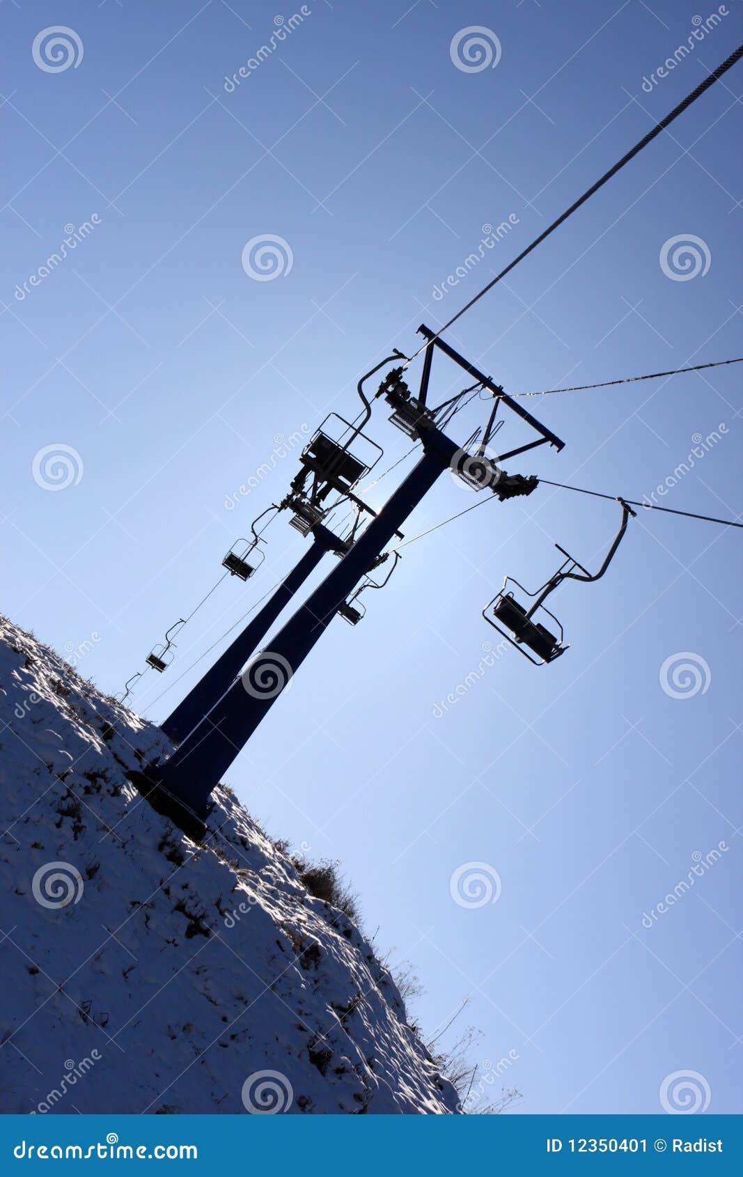 Funicular on ski resort stock image. Image of activity - 12350401