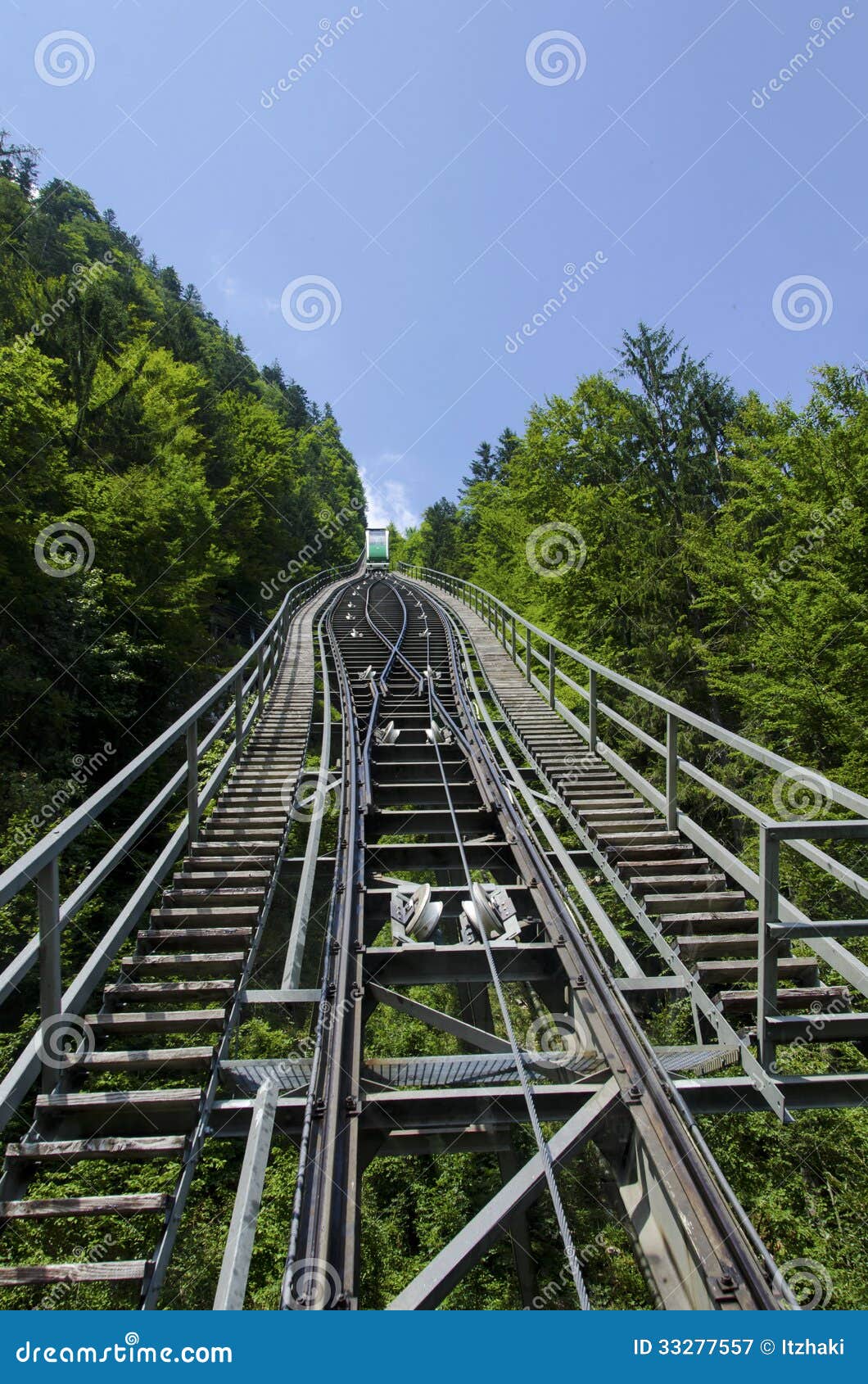 Funicular To the Salt Mine Hallstatt Stock Image - Image of salt ...